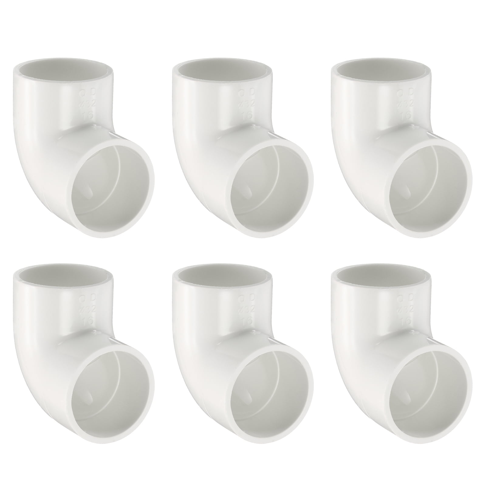 Uxcell 6pcs 1.2" 90 Degree Elbow Pipe Fittings, Furniture Construction ...