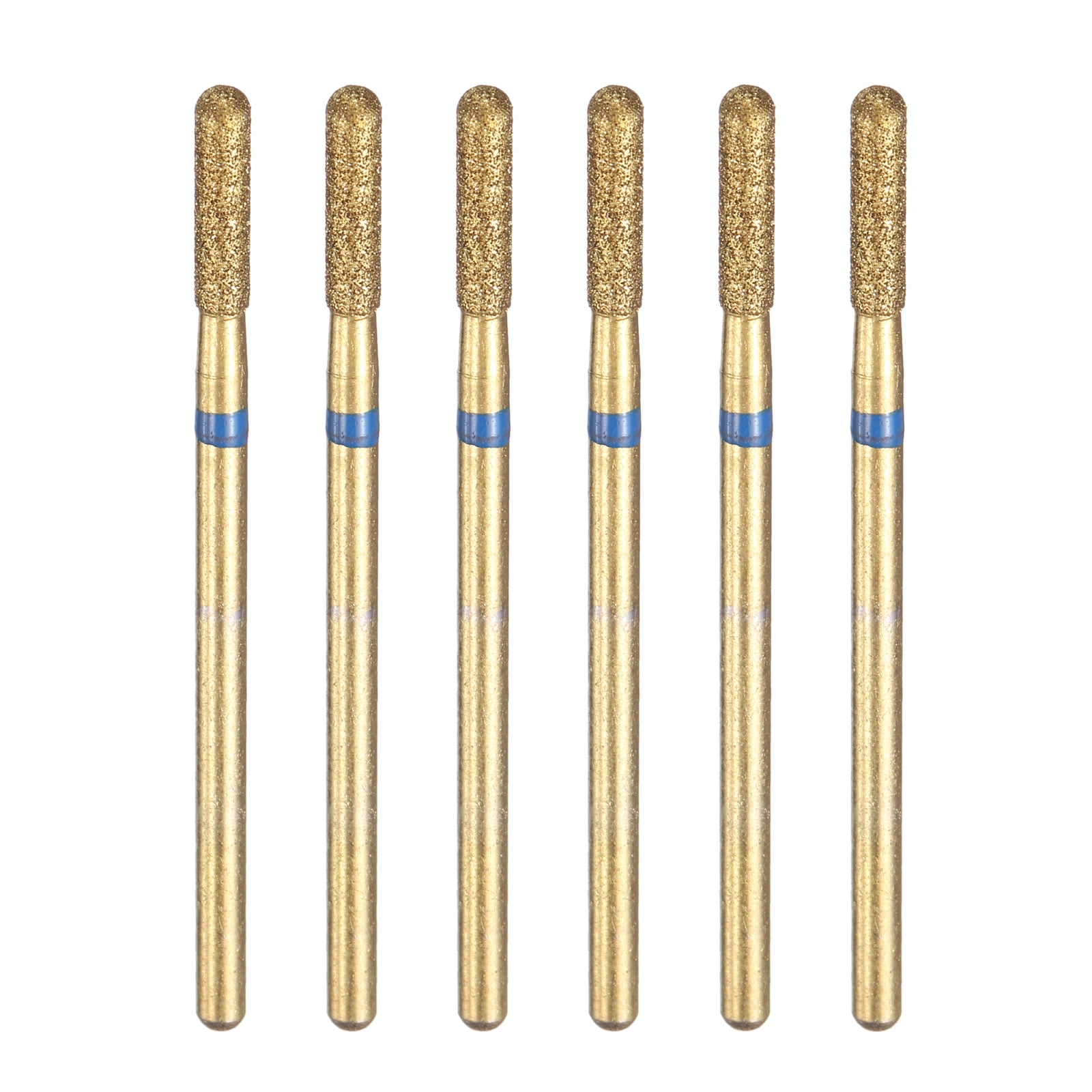 Uxcell 6pcs 120-140 Grits Titanium Diamond Grinding Bit 2.5mm ...