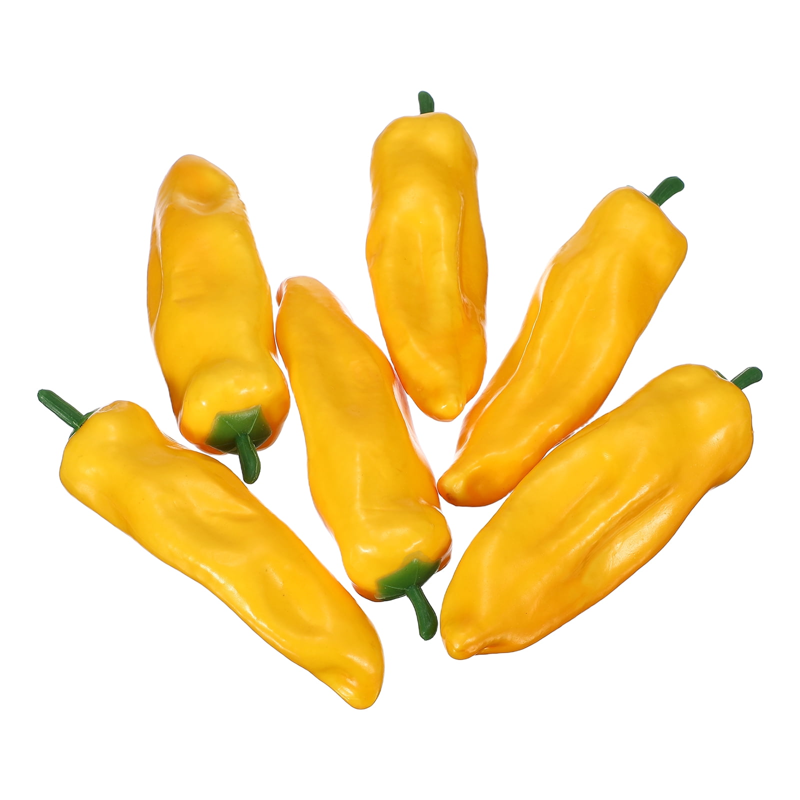 Uxcell 6pcs Artificial Hot Chili, Fake Hot Chili, 5.7Inch Realistic ...