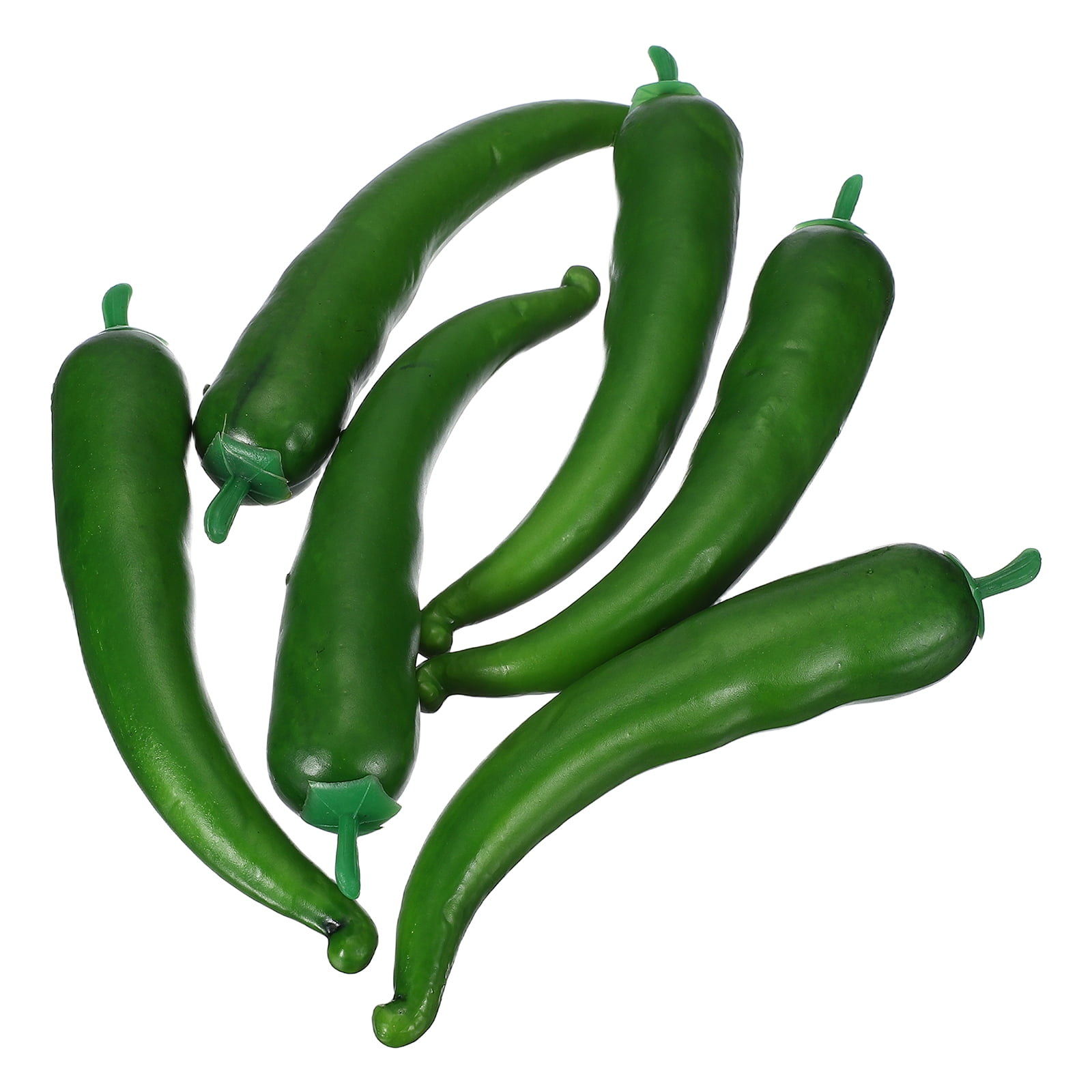 Uxcell 6pcs Artificial Hot Chili, Fake Hot Chili, 7.3Inch Realistic ...