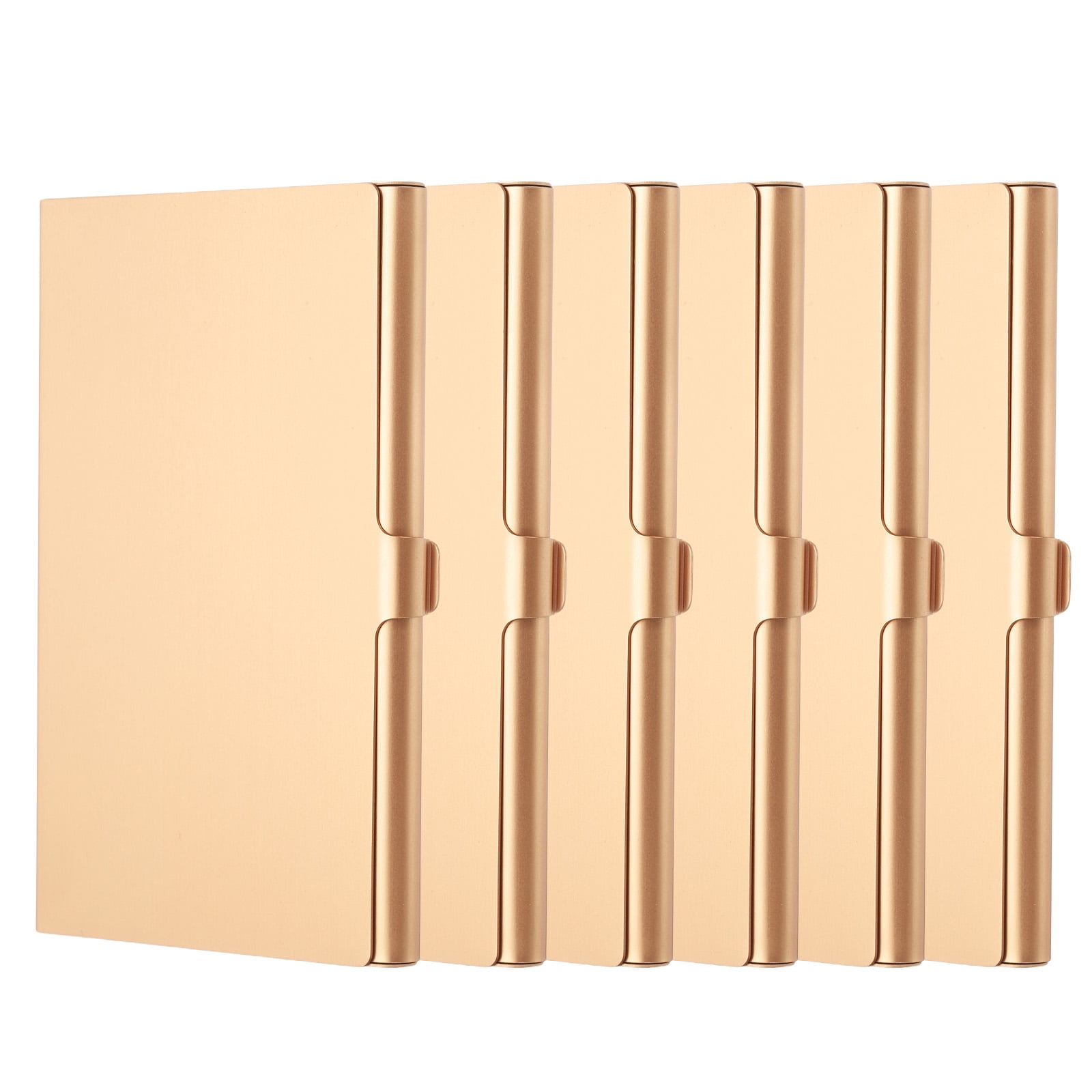 Uxcell 6pcs Business Card Holder for Desk, Aluminum Alloy Business Name ...