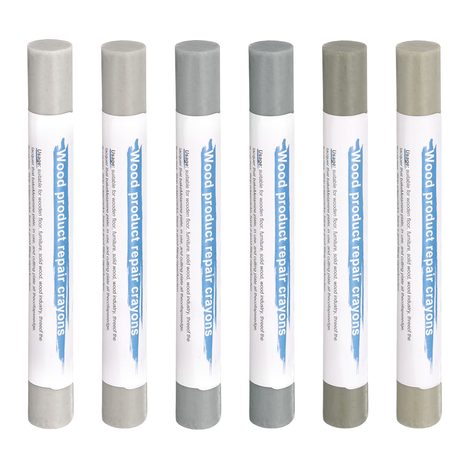 Uxcell Wood Filler Sticks 6 Colors Wooden Wax Touch Up Furniture Repair ...