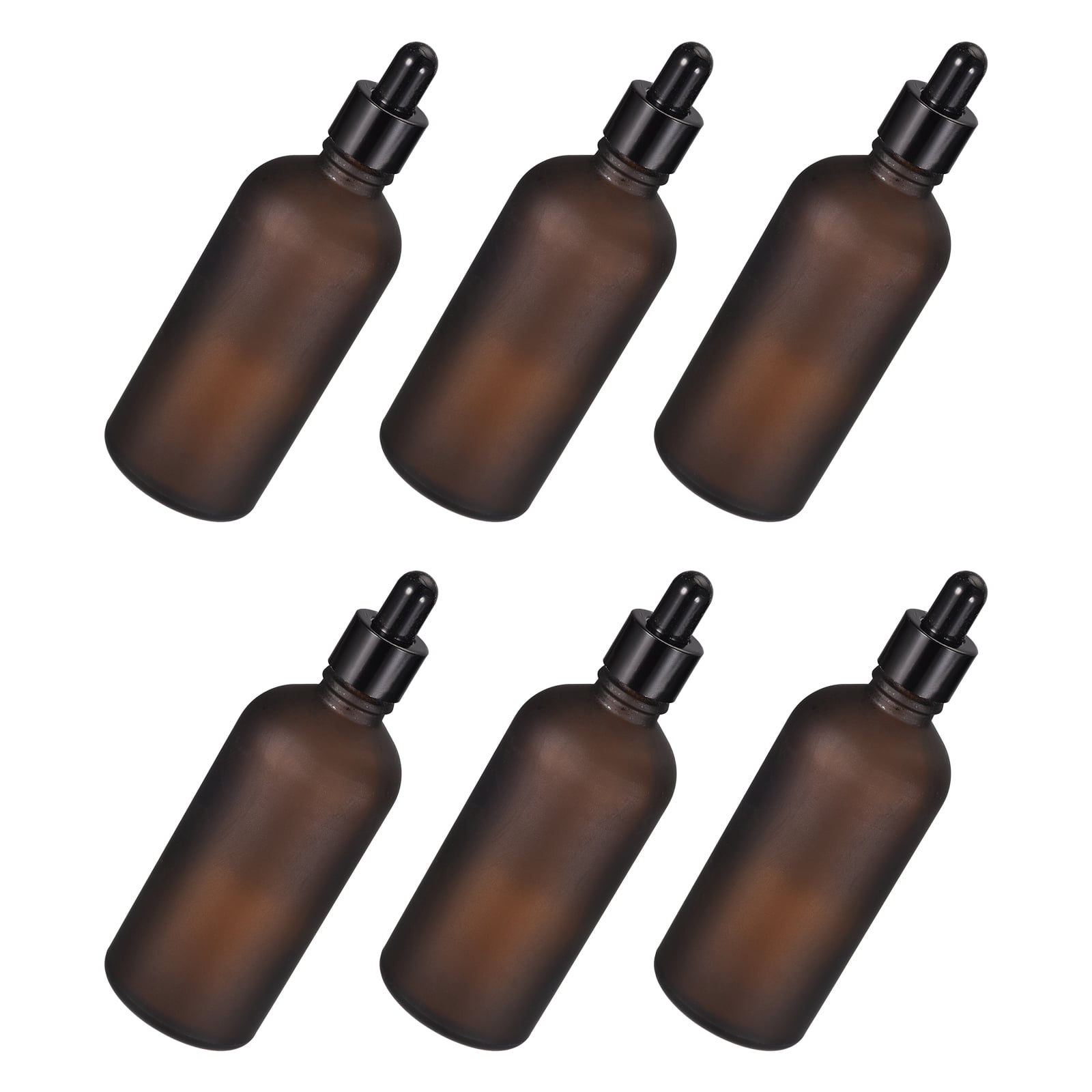 Uxcell 6pcs Glass Dropper Bottle 3.38oz with Glass Eye Dropper for ...