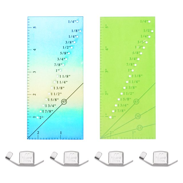 Uxcell 6pcs Magnetic Seam Guides and Seam Guide Ruler for Most Sewing ...