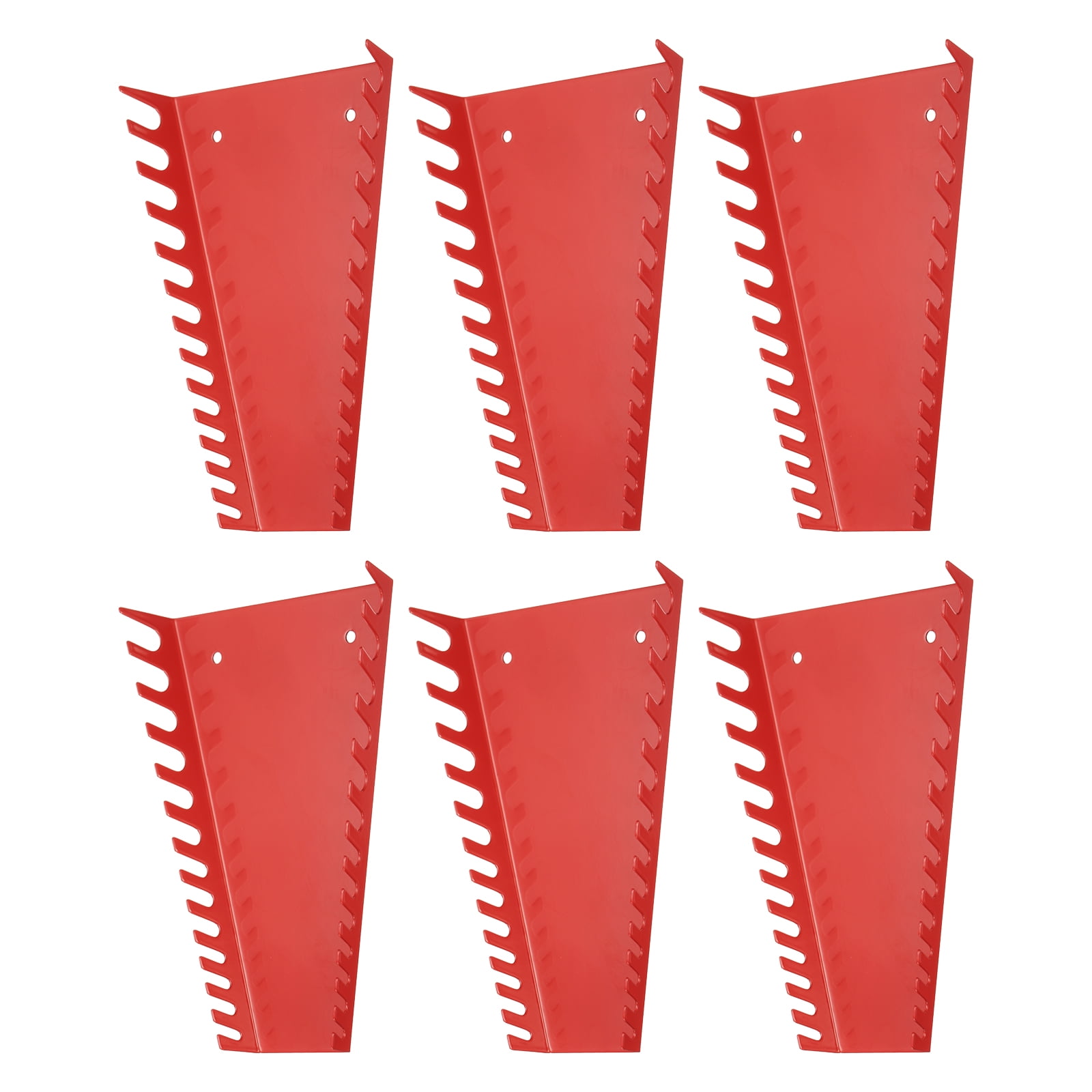 Uxcell 6pcs Metal Wrench Organizer, 78-Slot, Wrench Holder, Wrench Rack ...