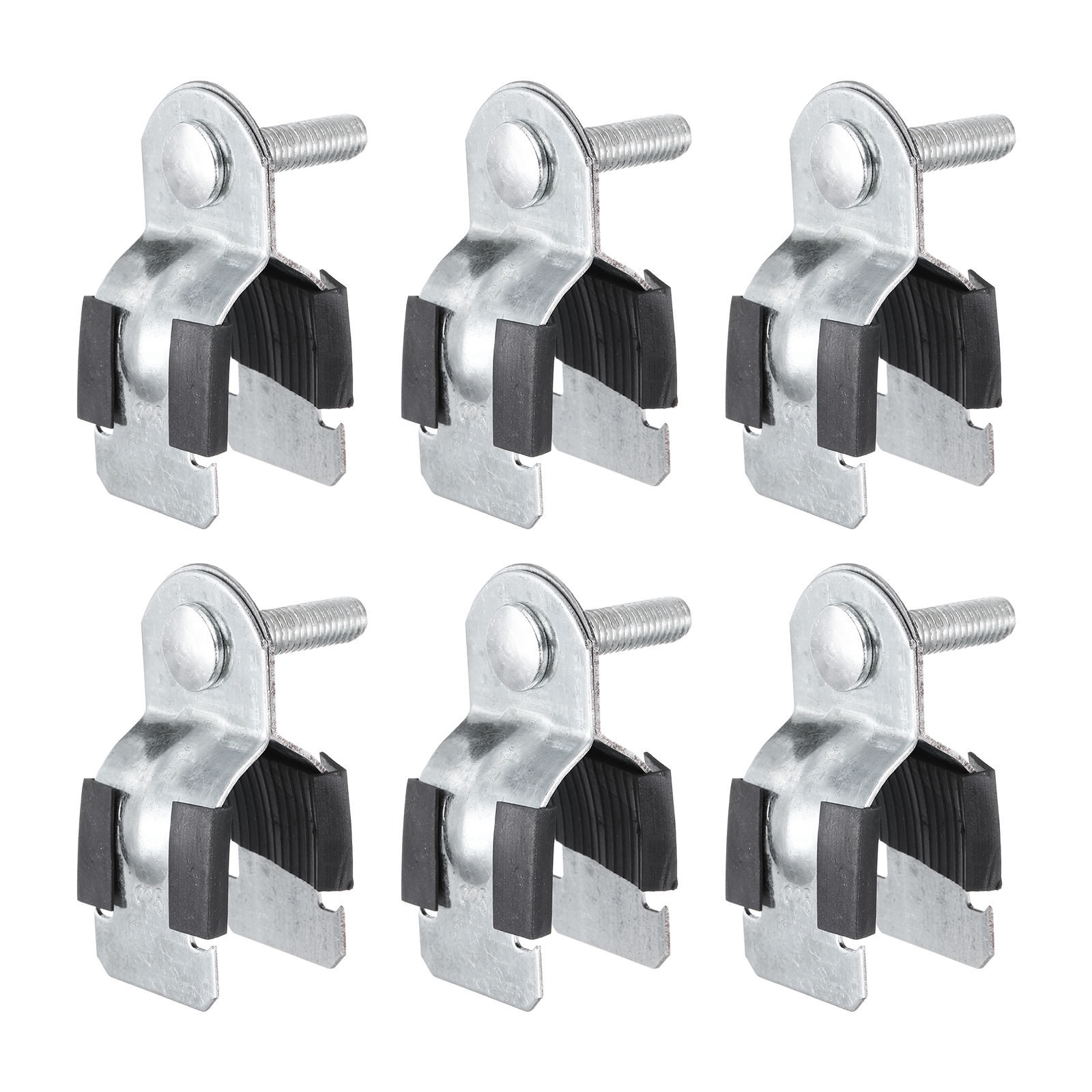 Uxcell 6pcs Rubber Cushion Strut Clamp 1" Universal Carbon Steel Strut ...