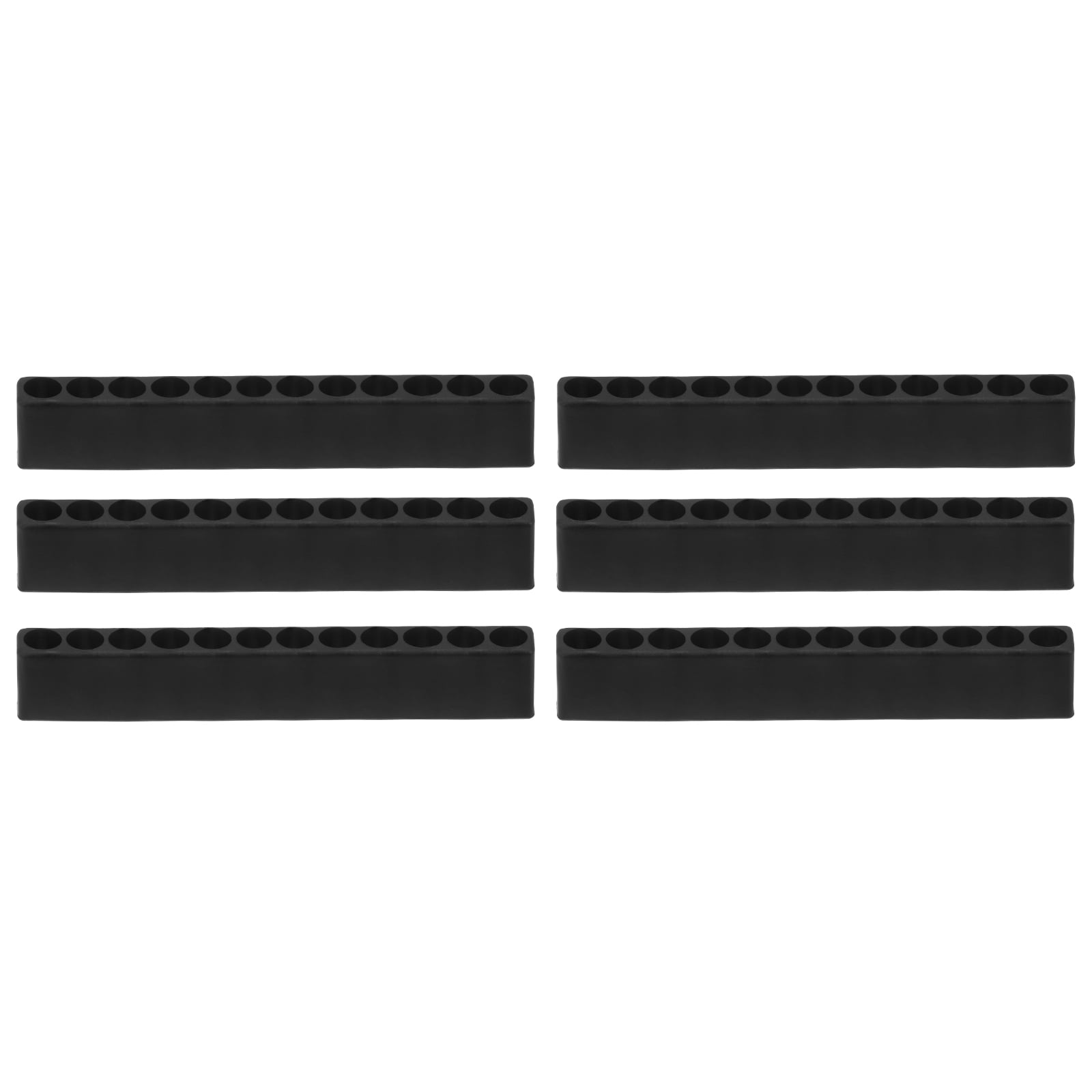 Uxcell 6pcs Screwdriver Bit Holder Organizer 12 Holes Hex Drill Plastic ...