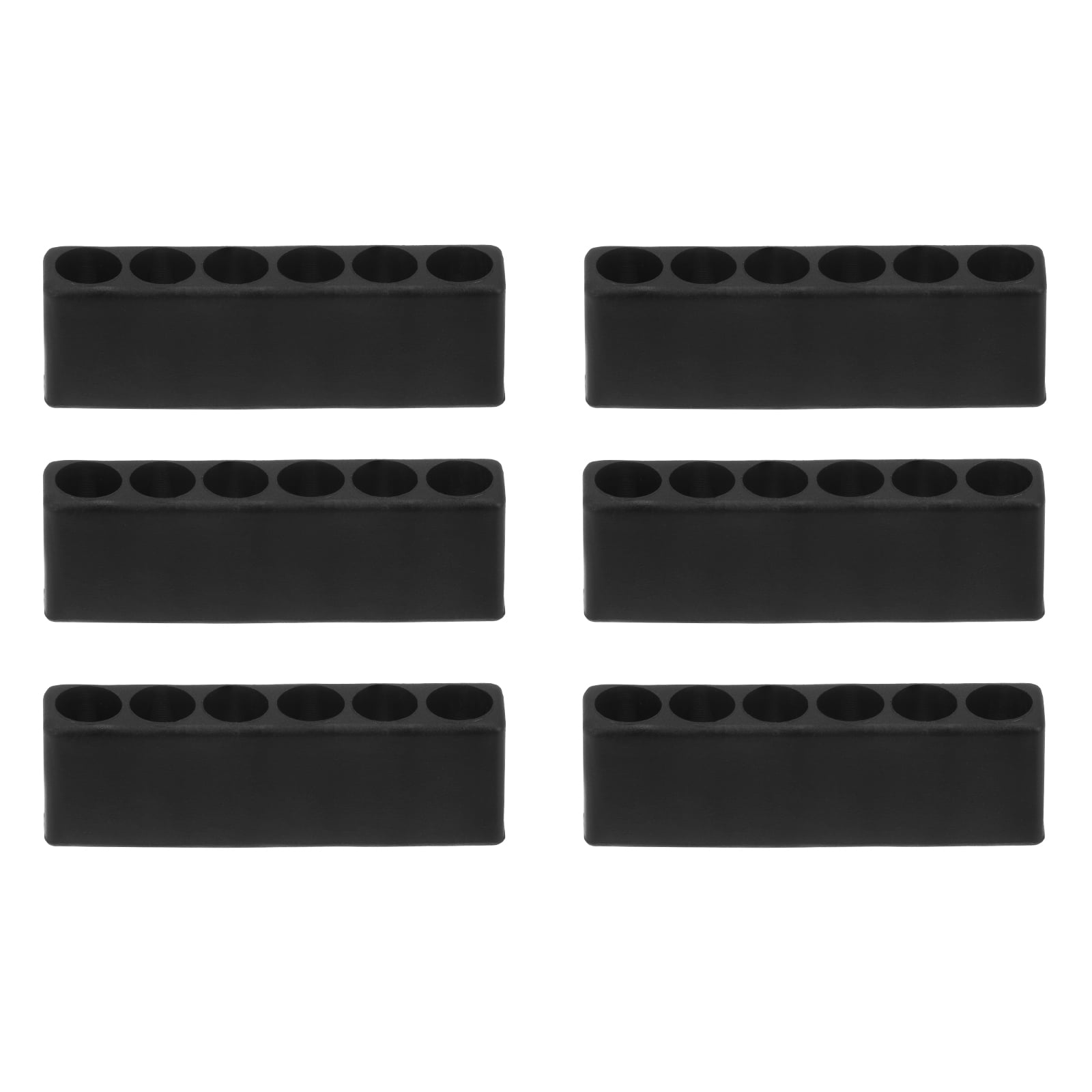 Uxcell 6pcs Screwdriver Bit Holder Organizer 6 Holes Hex Drill Plastic ...