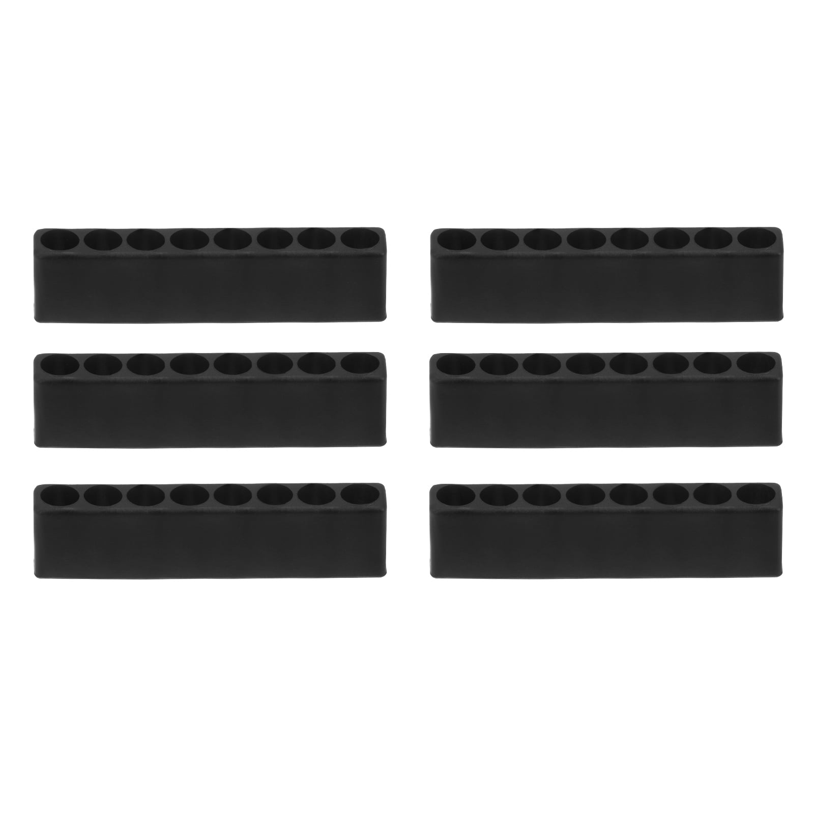 Uxcell 6pcs Screwdriver Bit Holder Organizer 8 Holes Hex Drill Plastic ...