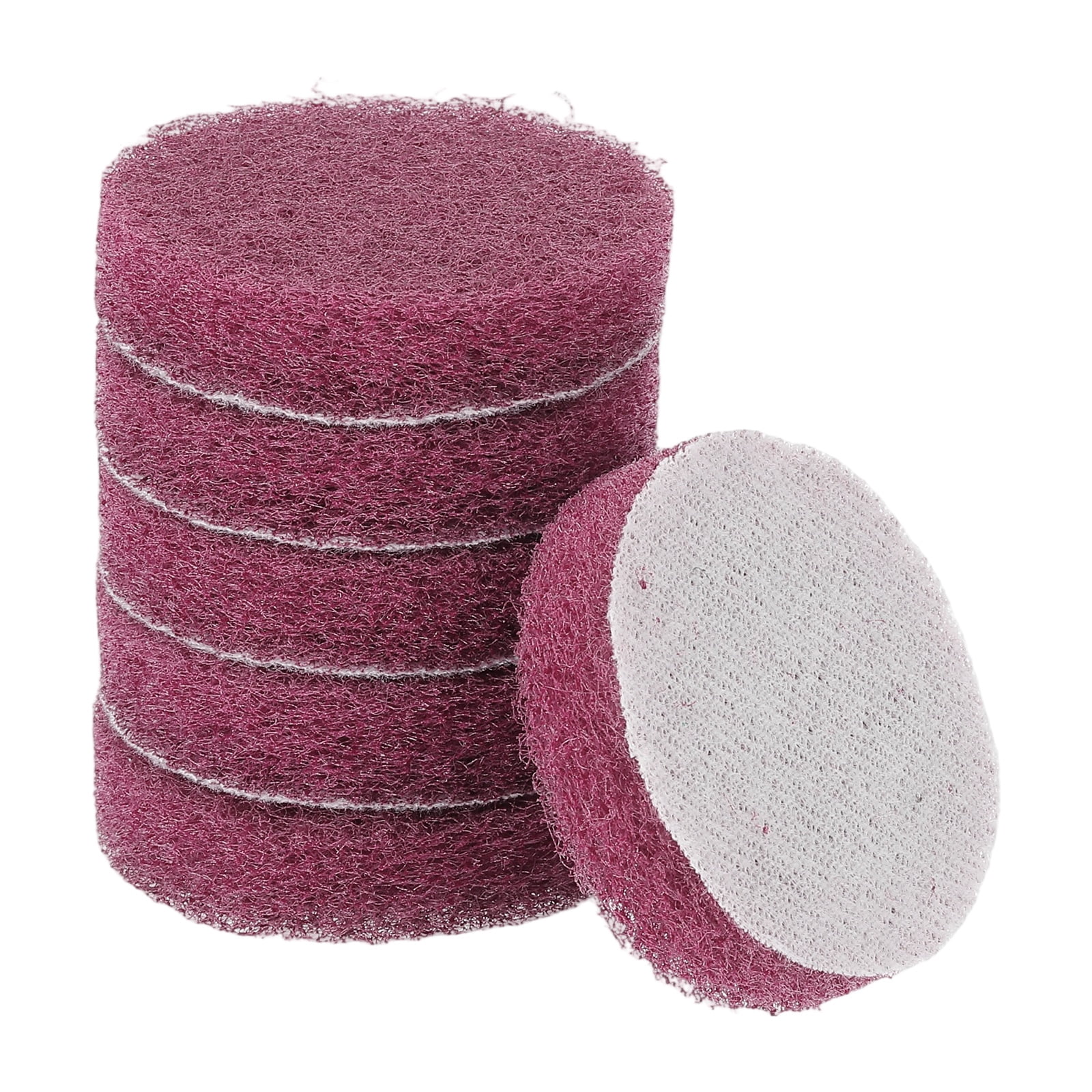 Uxcell 6pcs Scrubber Scouring Pads 500 Grits 2 Inch Drill Power Brush ...
