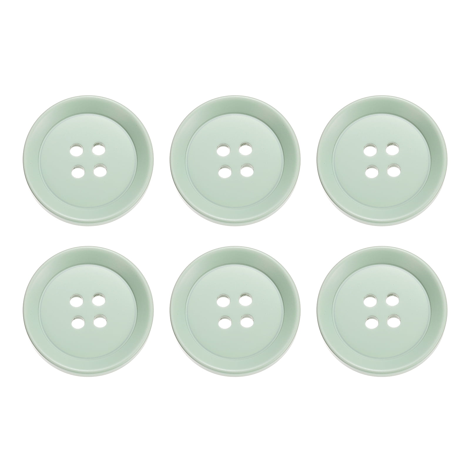 Uxcell 6pcs Sewing Button 30m 4 Holes Resin Round Craft Buttons, Light ...