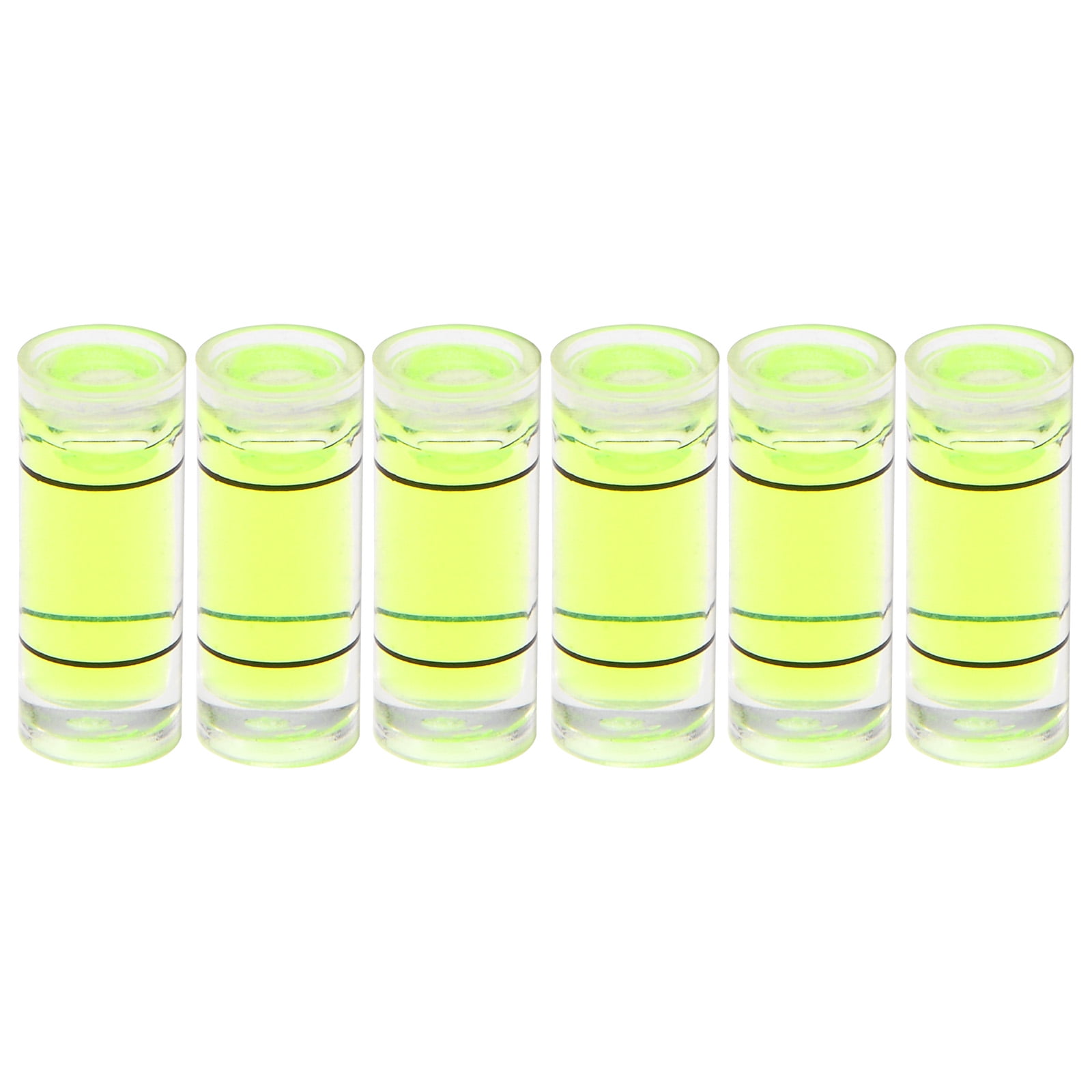 Uxcell 6pcs Small Cylindrical Bubble Level Vials 6x15mm PMMA Mini ...