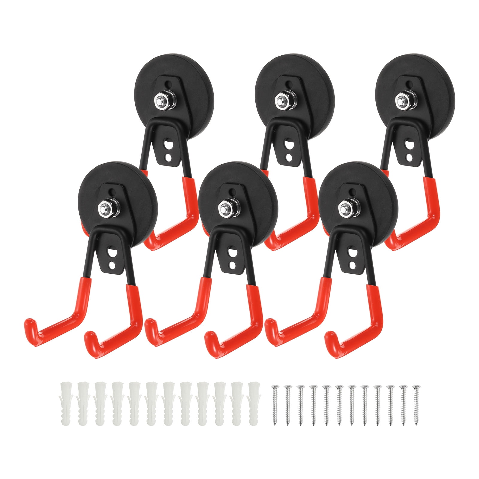 Uxcell 6pcs Storage Magnetic Hooks 2.6" Utility Storage Hooks for Metal ...