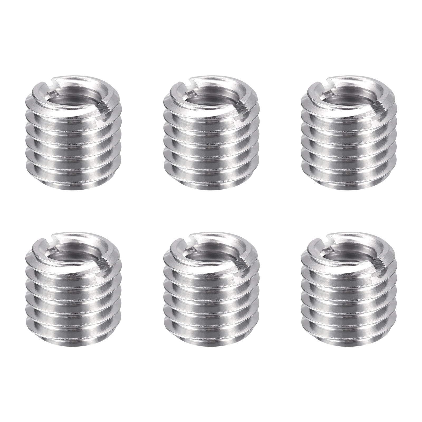 Uxcell 6pcs Thread Repair Inserts M12 x 1.75 Male to M8 x 1.25 Female ...