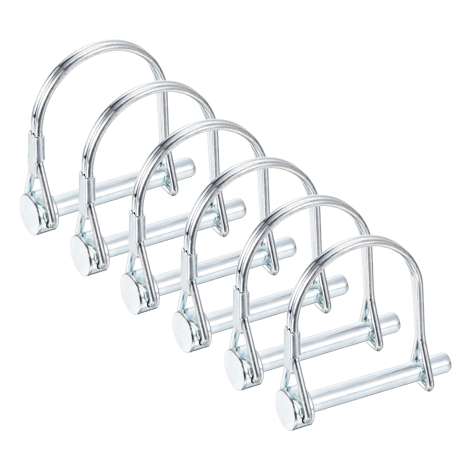 Uxcell 6pcs Trailer Coupler Pin (1/4" x 1-3/4" M6) - Wire Lock Pin ...