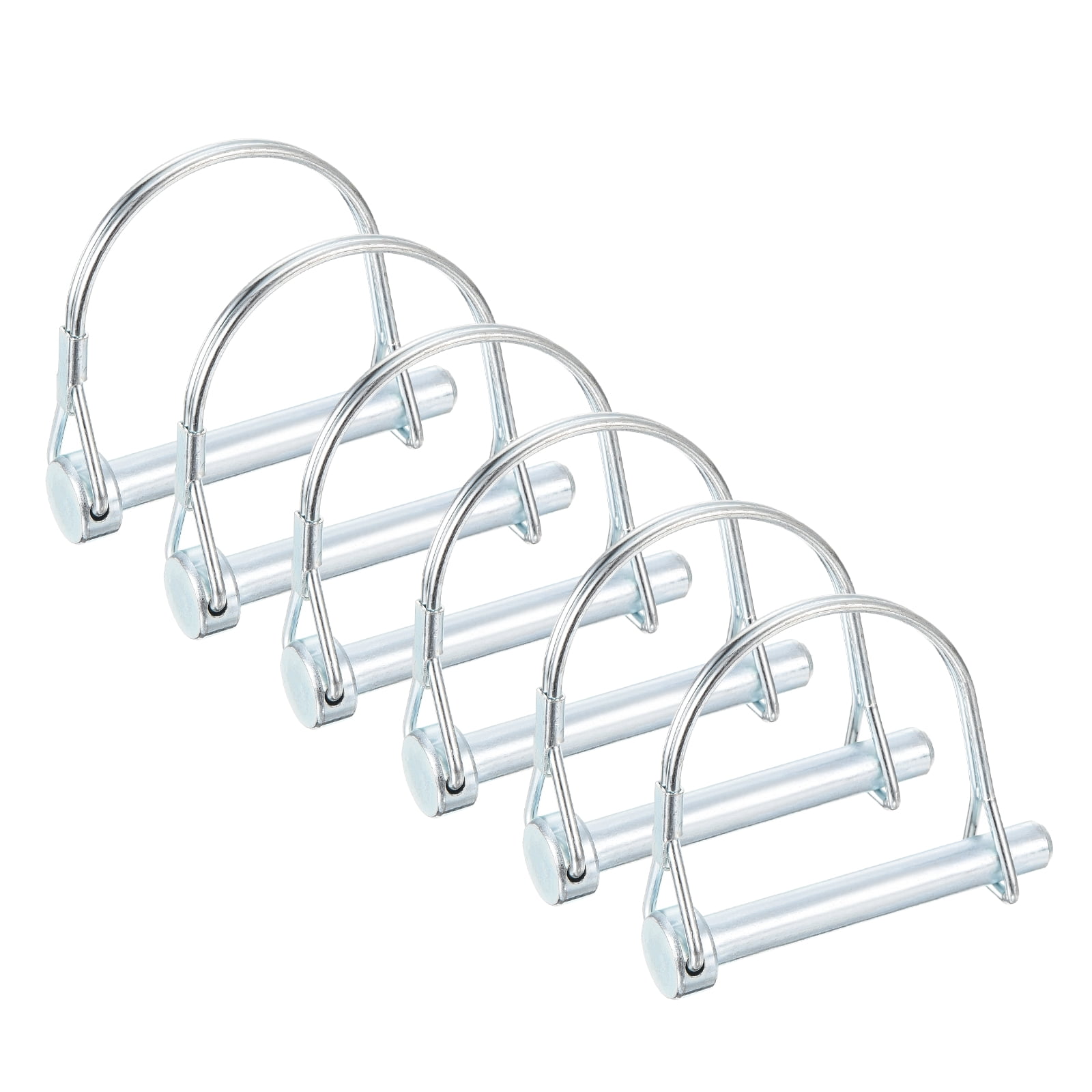 Uxcell 6pcs Trailer Coupler Pin (5/16" x 2-3/8" M8) - Wire Lock Pin Safety Shaft Locking Hitch ...