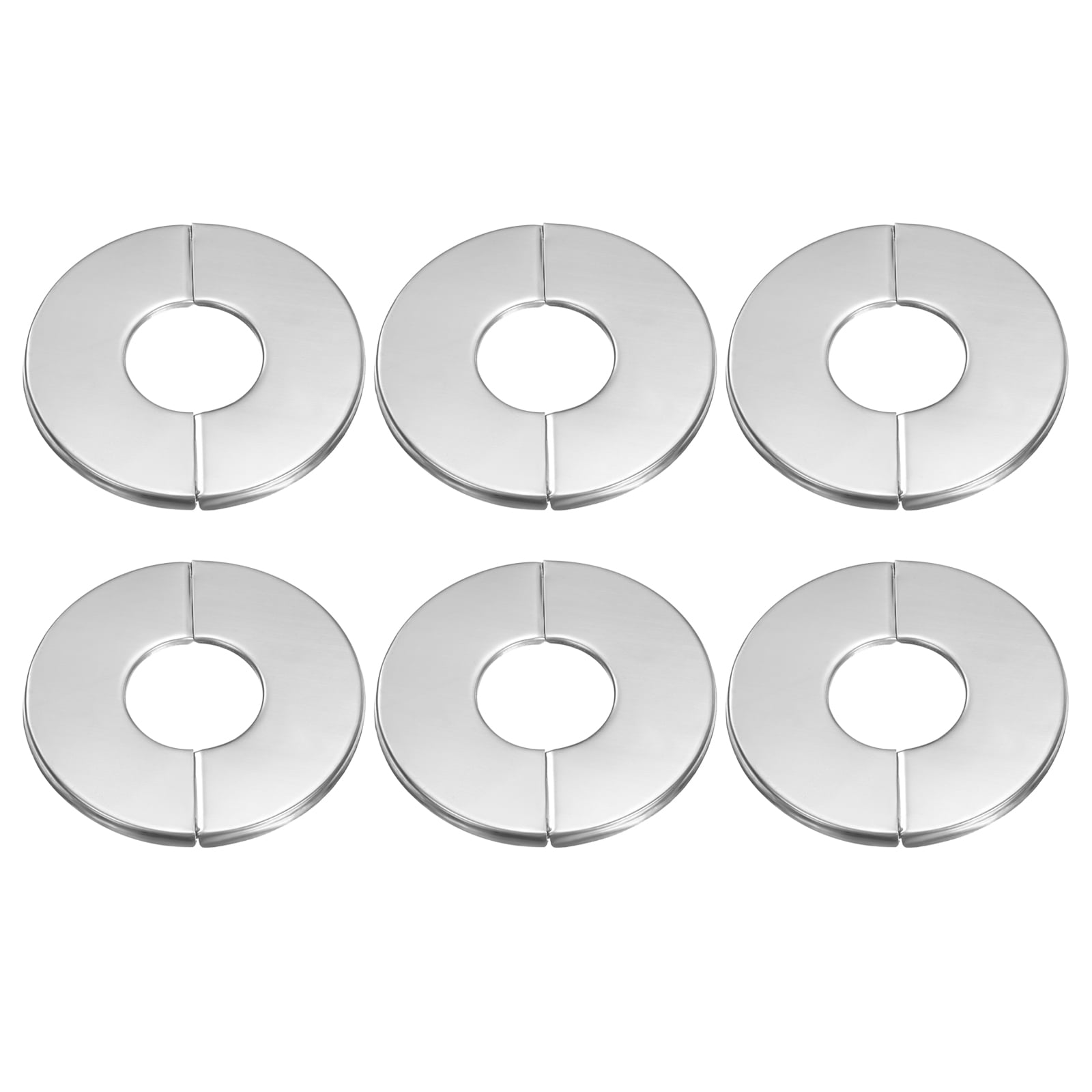 Uxcell 6pcs Wall Split Flange 1.02" Stainless Steel Self Adhesive Wall ...