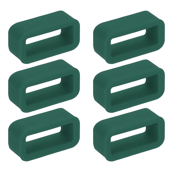 Uxcell 6pcs Watch Band Loops 12mm Silicone Watch Band Keeper ...