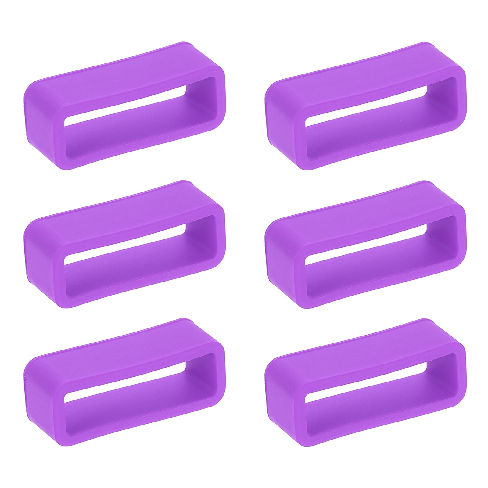 Uxcell 6pcs Watch Band Loops 20mm Silicone Watch Band Keeper ...