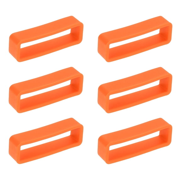 Uxcell 6pcs Watch Band Loops 26mm Silicone Watch Band Keeper ...
