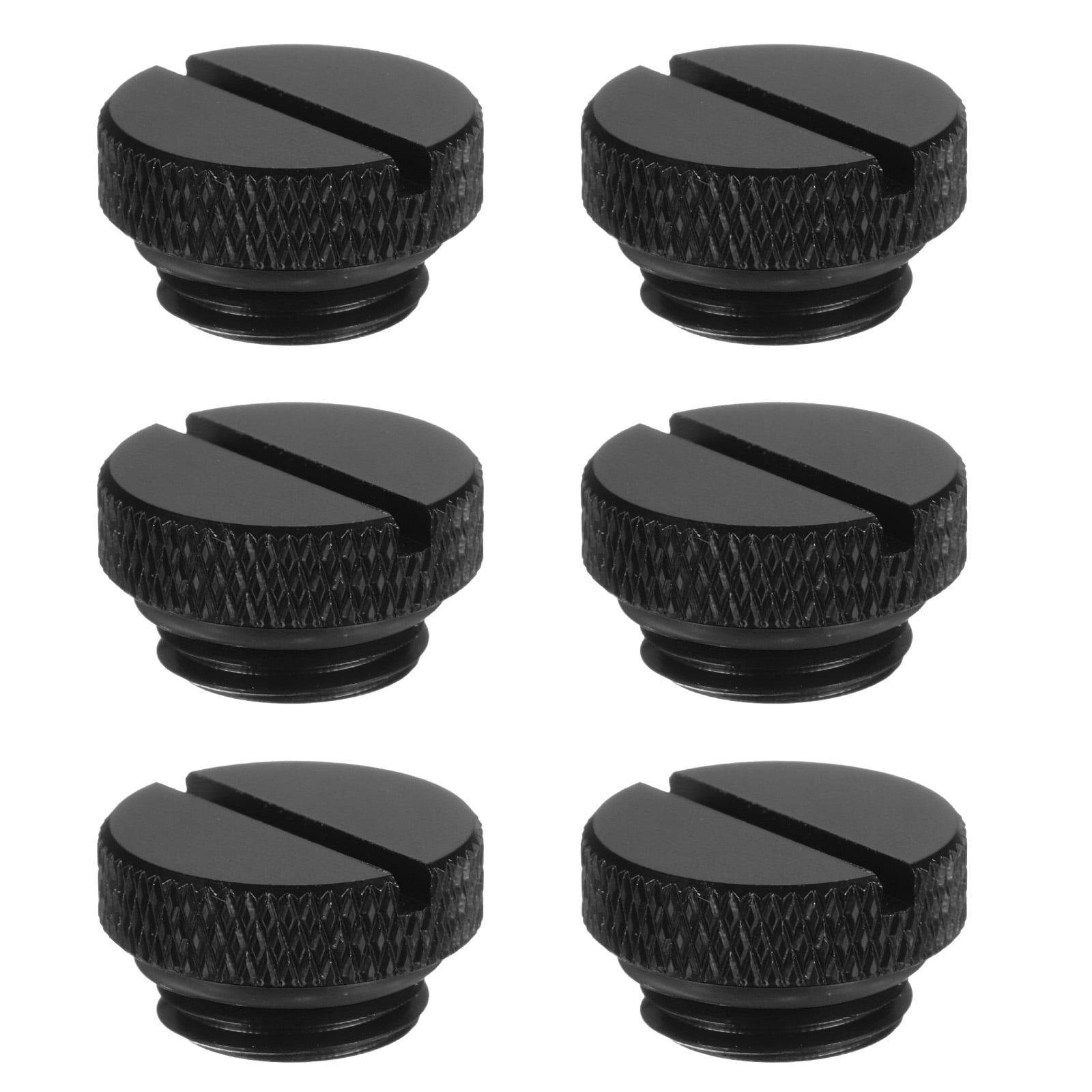 Uxcell 6pcs Water Stop Plug Fitting G1/4" Water Cooling Slot Plug ...