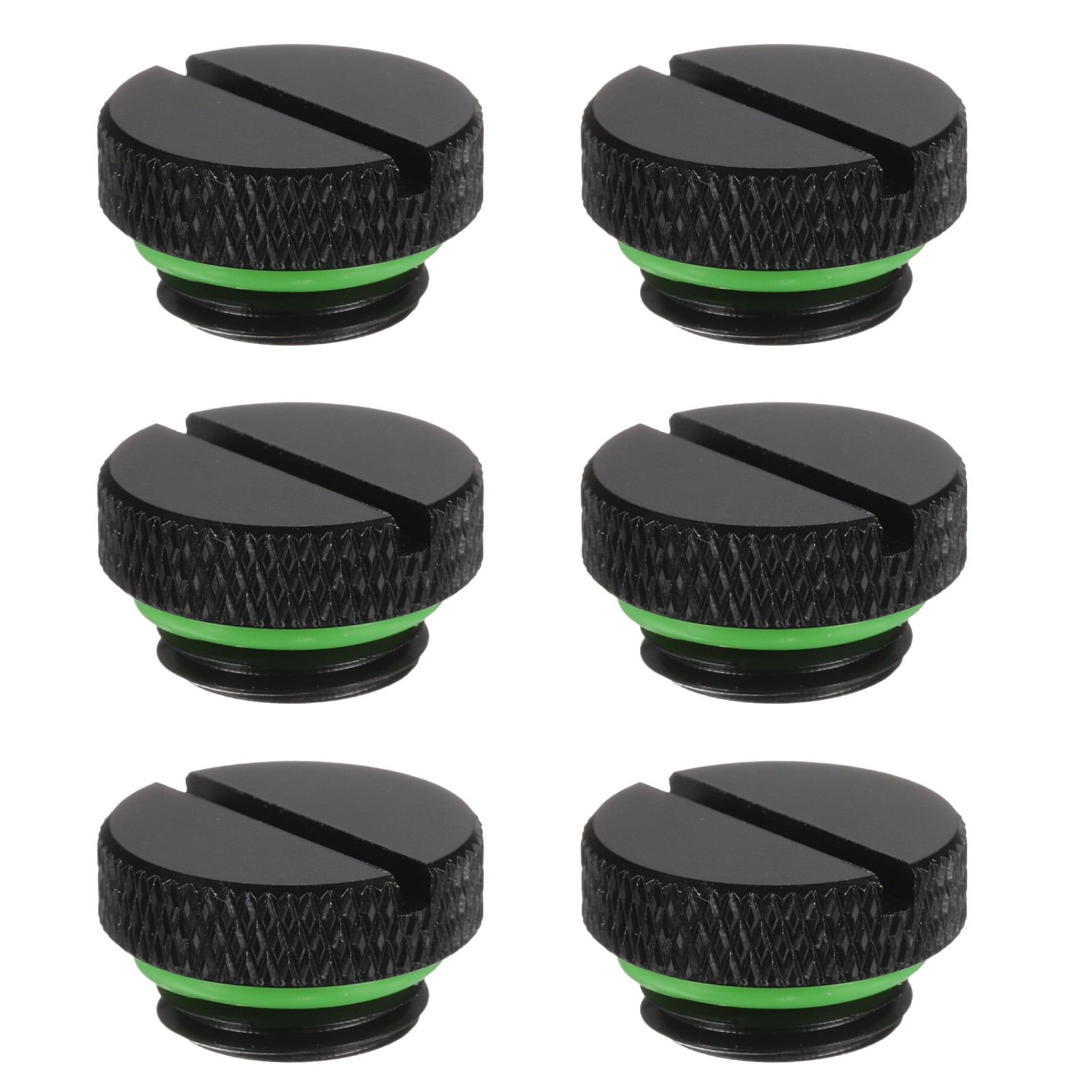 Uxcell 6pcs Water Stop Plug Fitting G1/4" Water Cooling Slot Plug ...