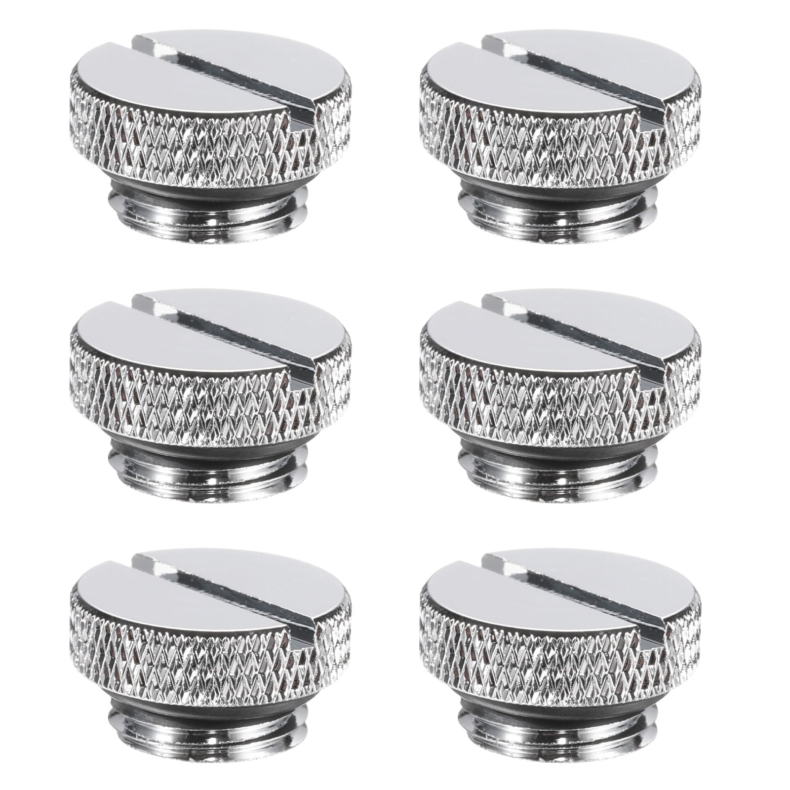 Uxcell 6pcs Water Stop Plug Fitting G1/4" Water Cooling Slot Plug ...