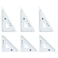 Uxcell 6piece Triangle Ruler Square Set 10cm 30/60 and 45/90 Degrees ...