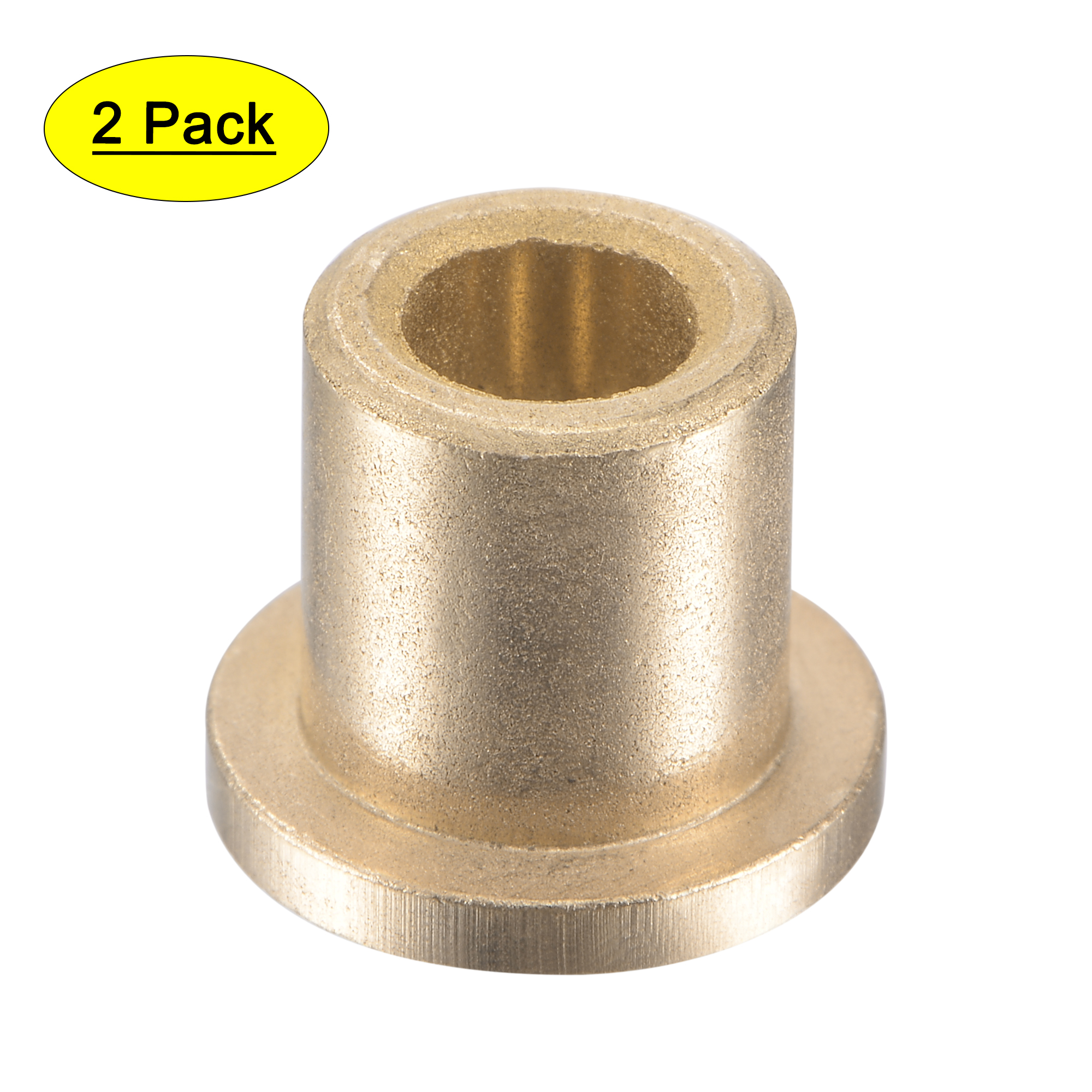 Uxcell 6x10x12mm Flange Sleeve Bearings Sintered Bronze Self ...