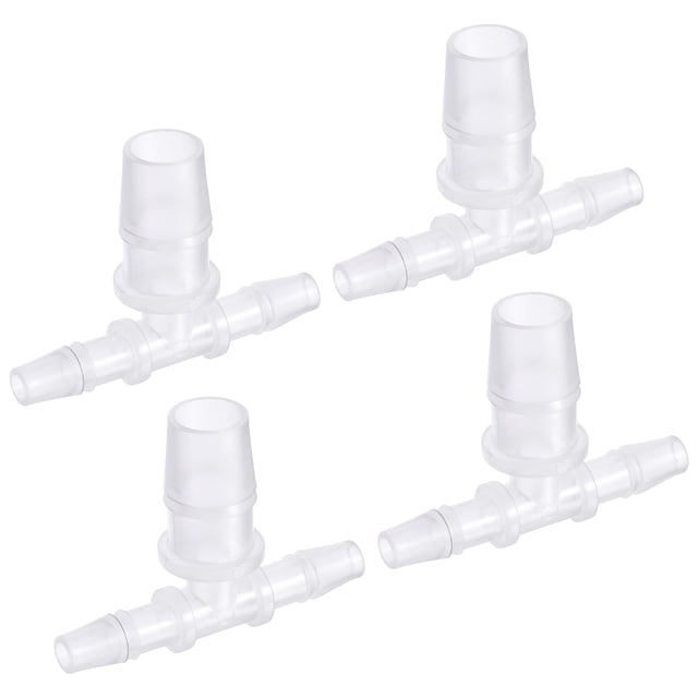 Uxcell 6x12x6mm OD PP Reducing Barb Hose Fitting Tee T Shape 3 Way Pipe ...