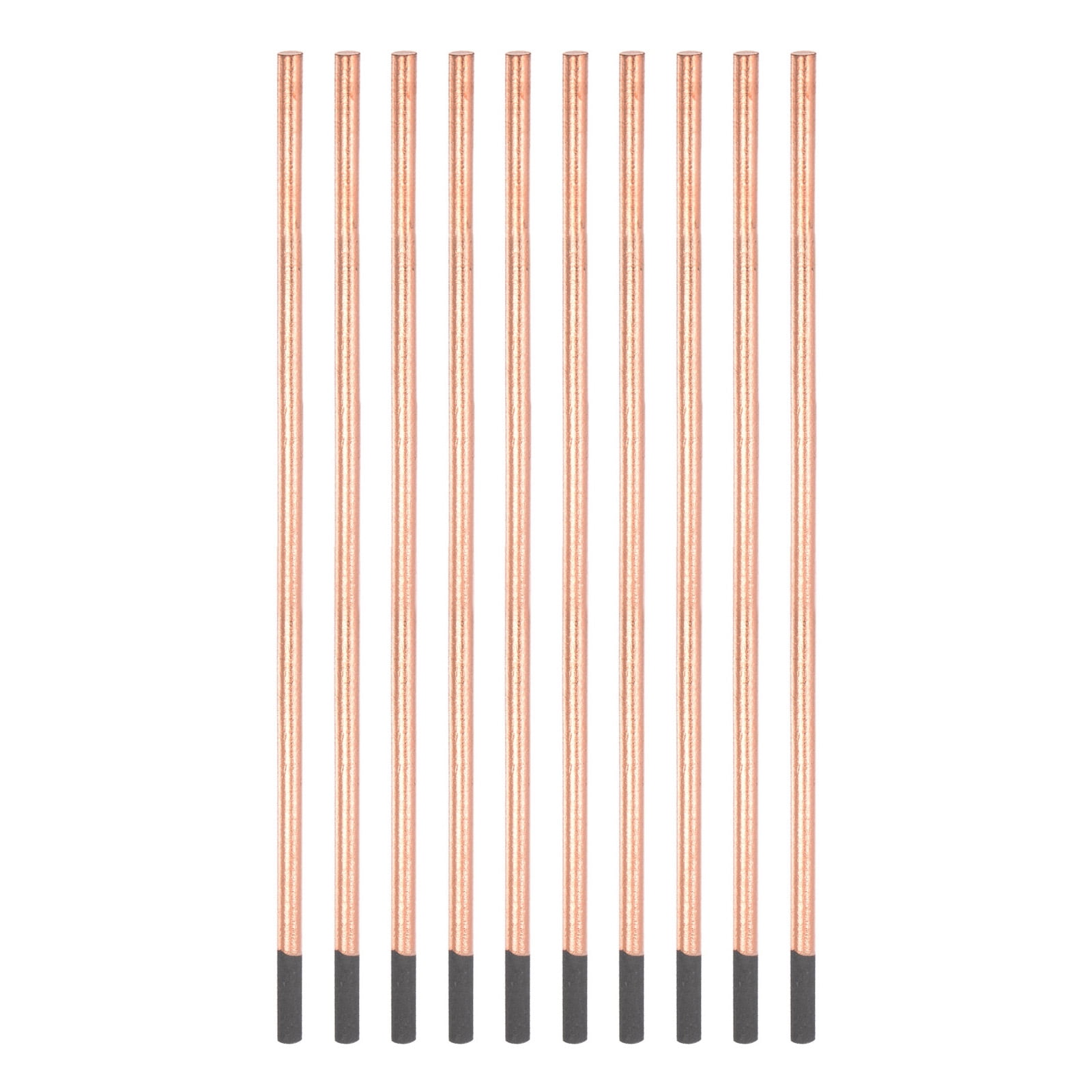Uxcell 6x355mm Copper Coated Gouging Carbon Gouging Rods Electrodes 10 ...
