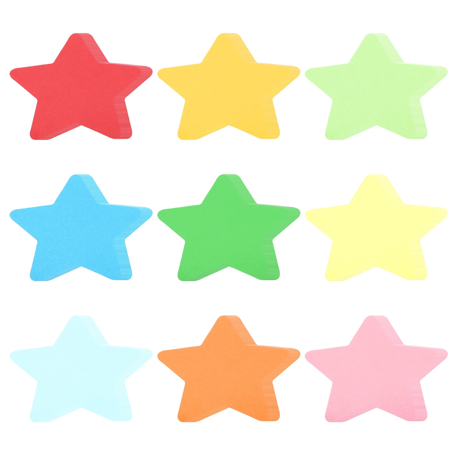 Uxcell 6x6"Cutouts Paper, 180Pcs Stars Assorted Color Cut Outs Paper ...