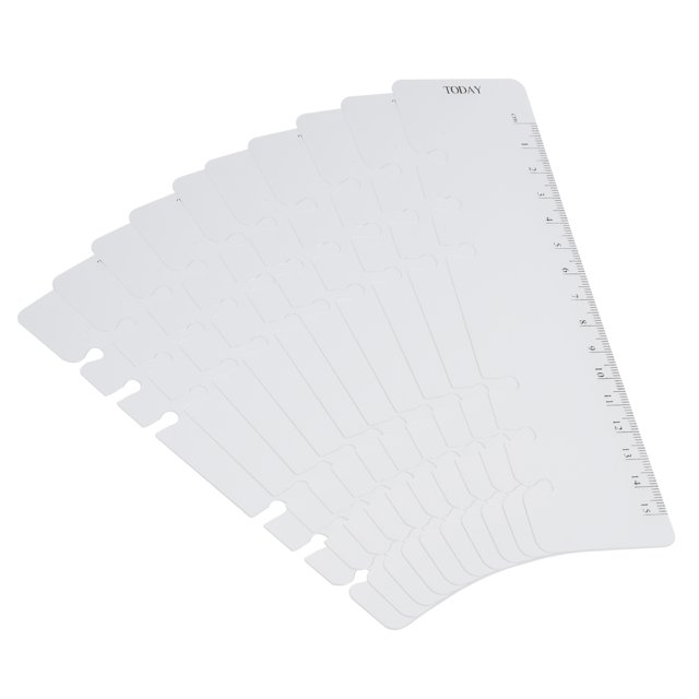 Uxcell 7.1"x2" Bookmark Ruler Snap-in Ruler Measuring Tools for A6 ...