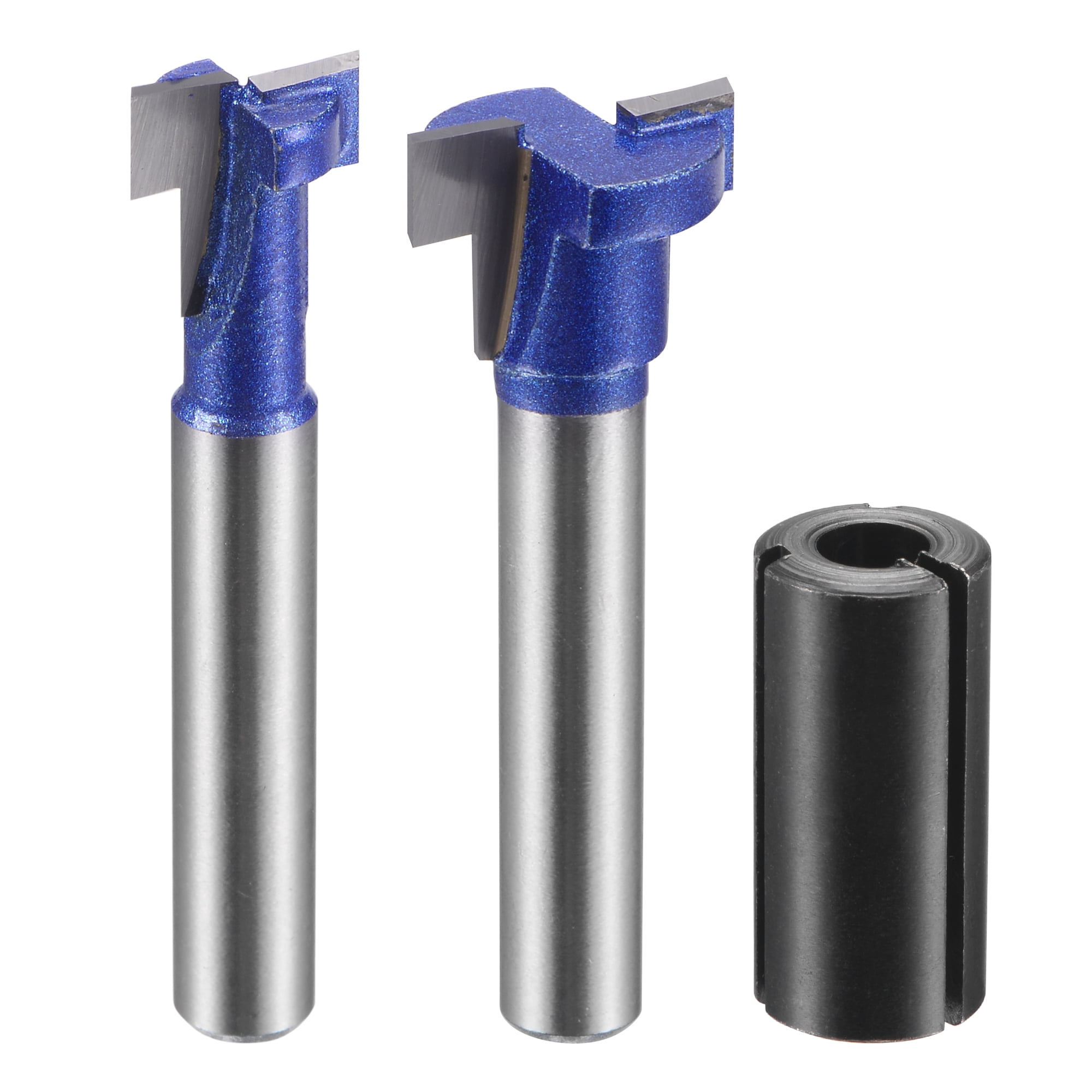 Uxcell 7/16" 5/8" Dia 1/4" Shank Keyhole T-Slot Router Bit Set 1/2" to ...
