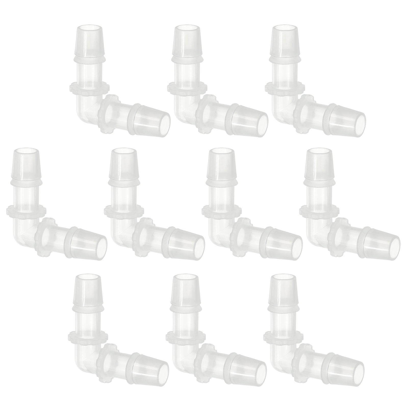 Uxcell 7/16" Plastic Hose Barb 90 Degree Elbow 10 Pack Barb Fittings 2 ...