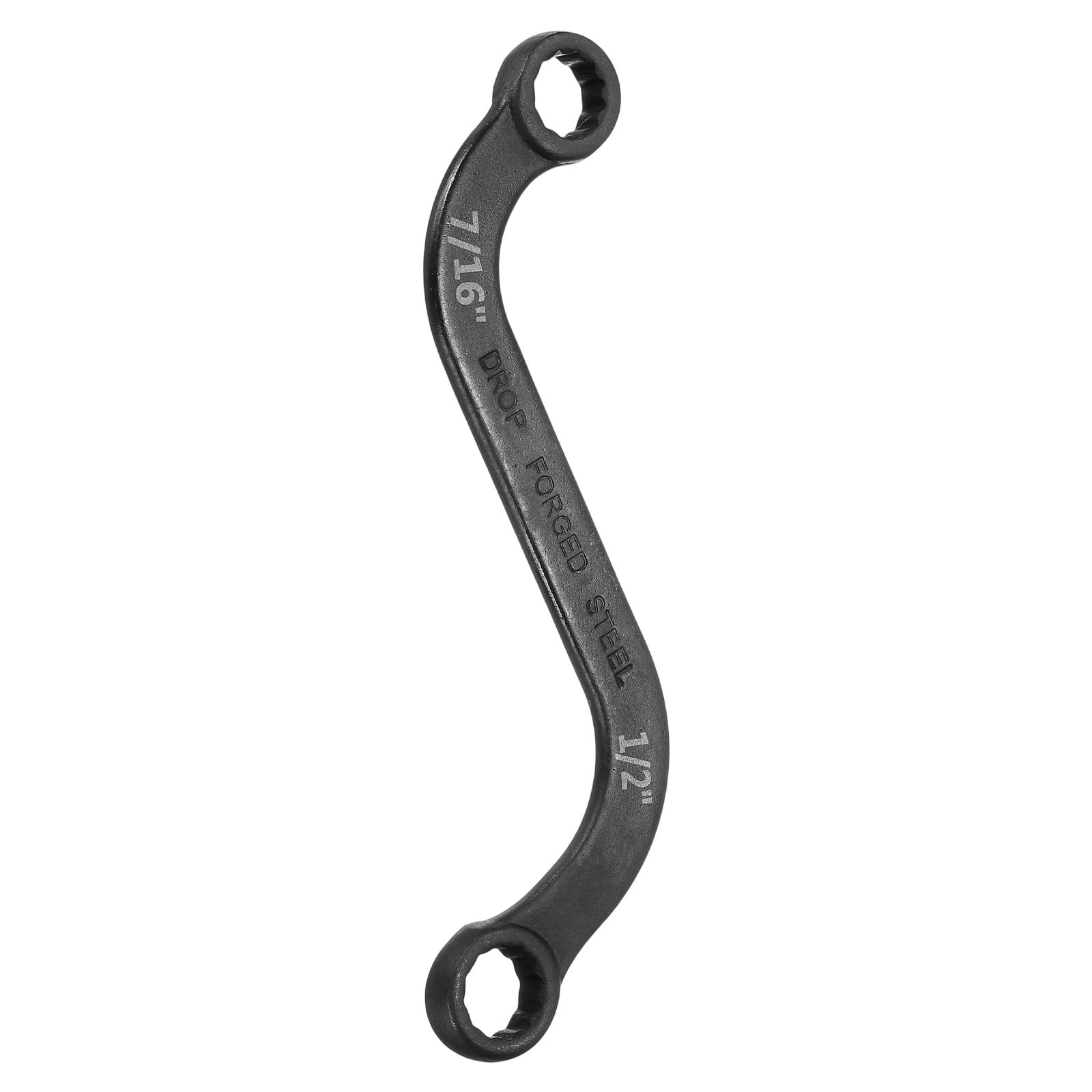 Uxcell 7/16" x 1/2" 12-Points S-Style Box Wrench Double End S Shaped ...