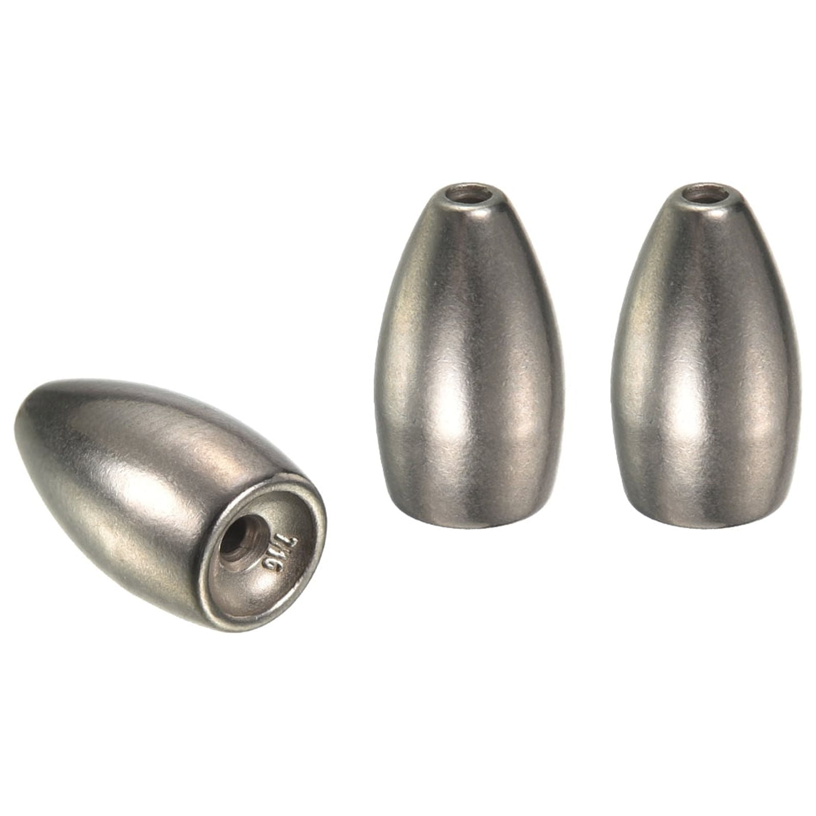 Uxcell 7/16oz Tungsten Fishing Weights Bait Sinkers for Bass Fishing ...