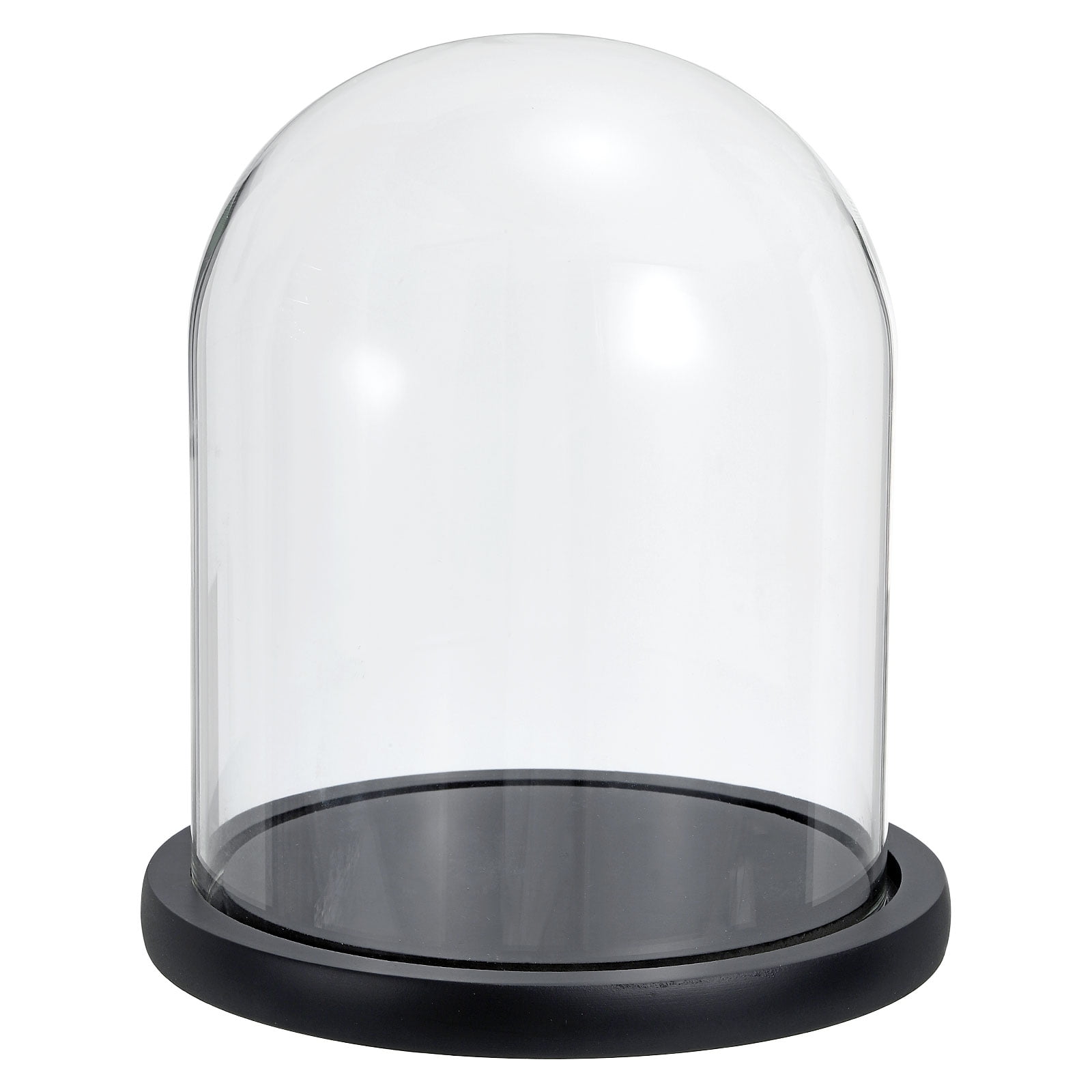Uxcell 7.3"x5.9" Clear Cloche Glass Dome Glass Bell Jar Display Case ...