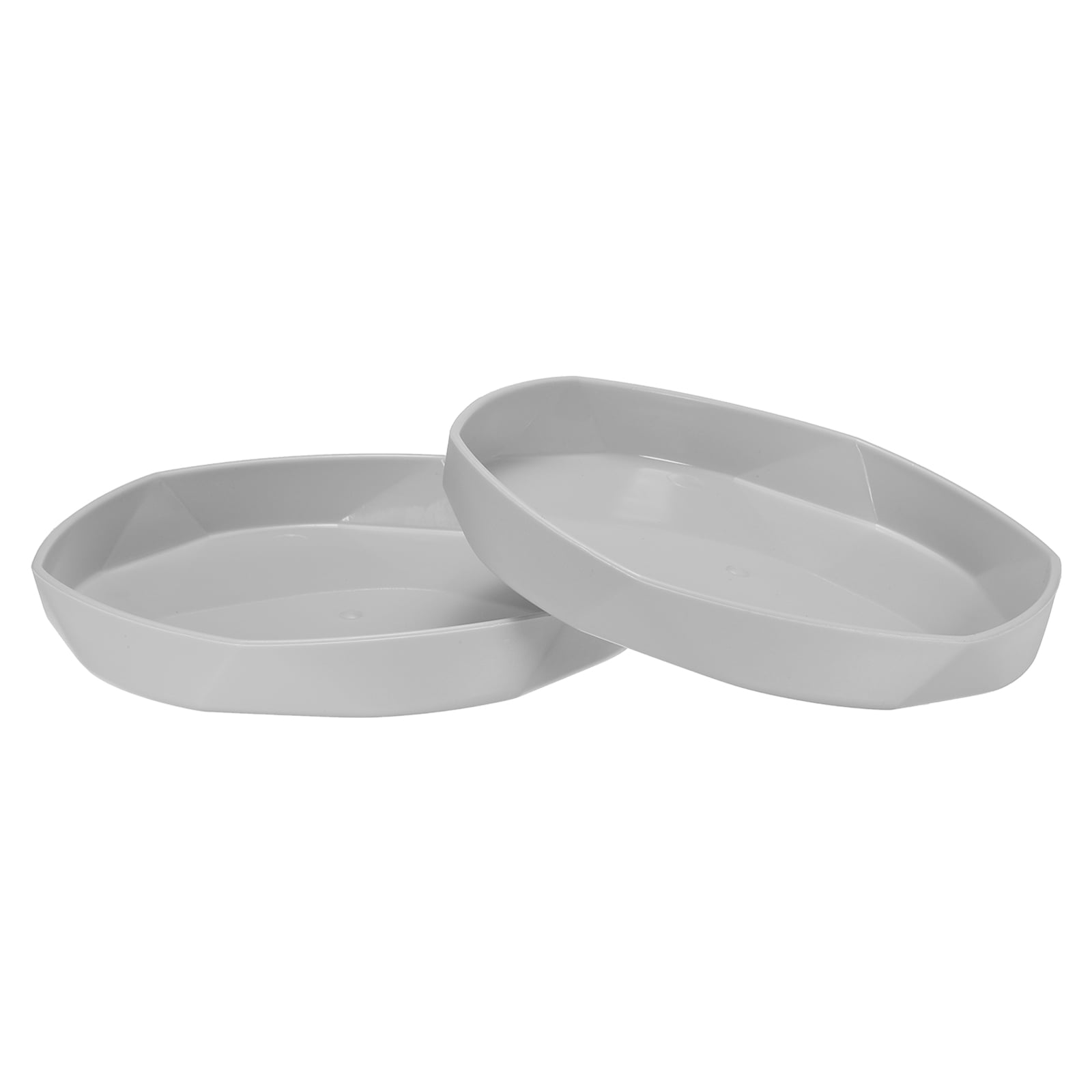 Uxcell 7.4" Plastic Hexagonal Round Planter Pot Saucer Flower Drip Tray ...