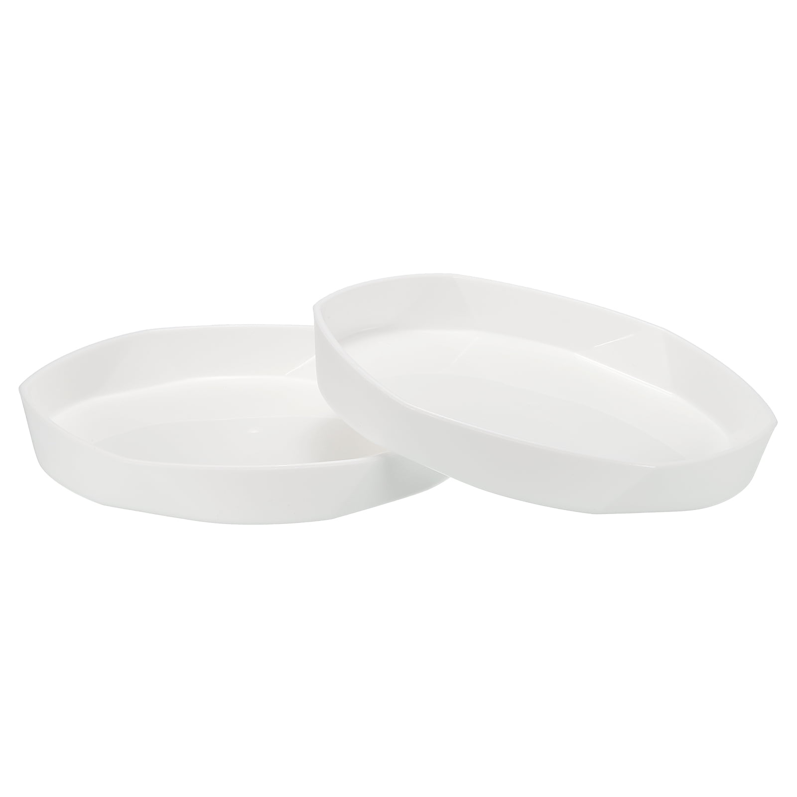 Uxcell 7.4" Plastic Hexagonal Round Planter Pot Saucer Flower Drip Tray ...