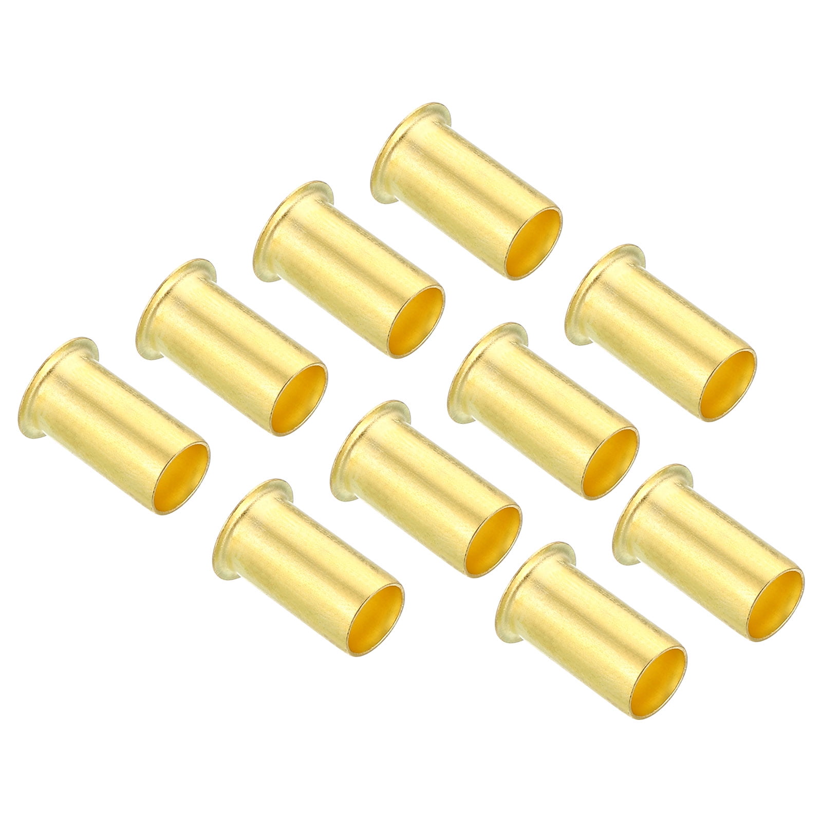 Uxcell 7.4mm Tube OD Brass Compression Insert Ferrules Brass Ferrule ...