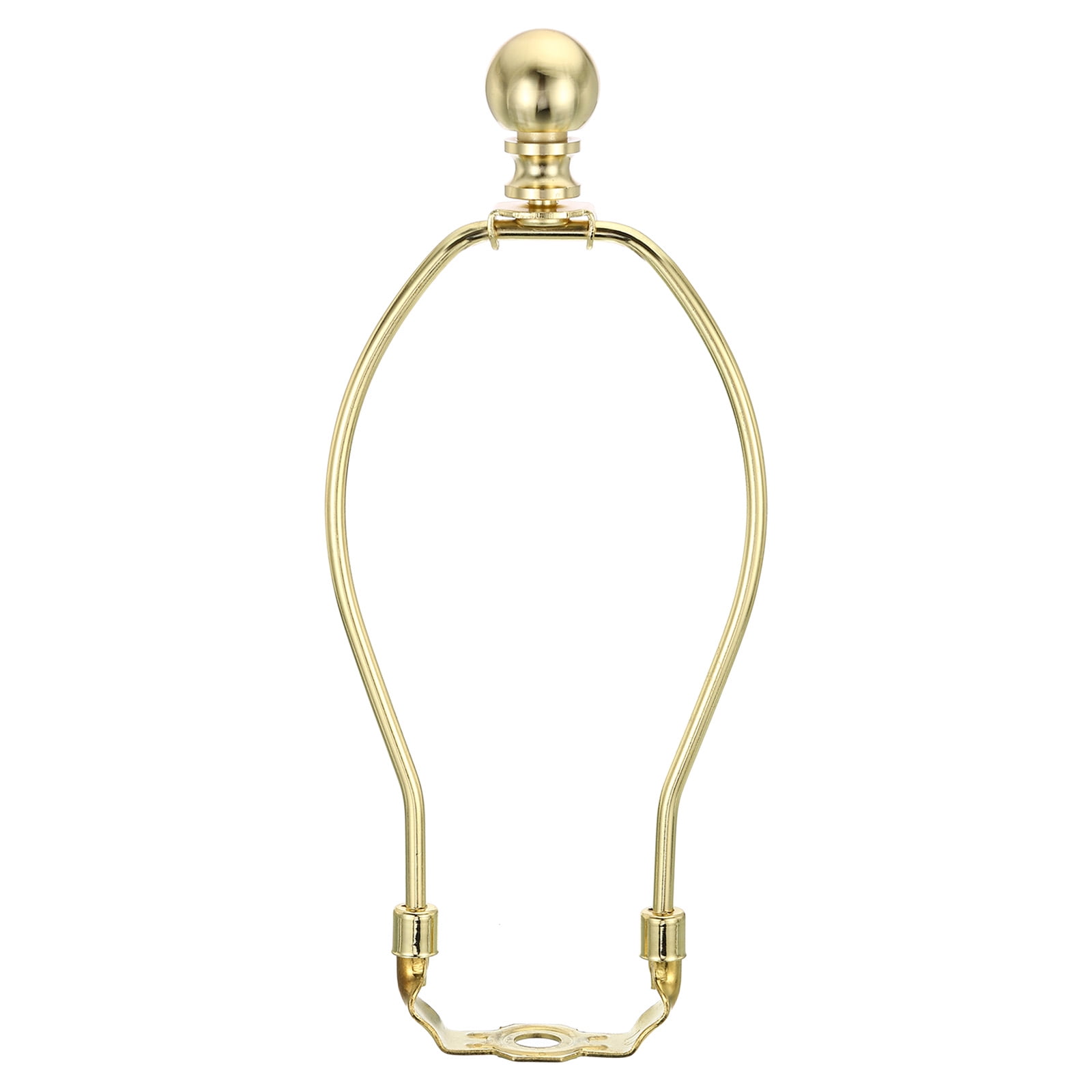 Uxcell 7.28 inch Lamp Harp Kit with Finial Lamp Shade Holder Gold Tone ...