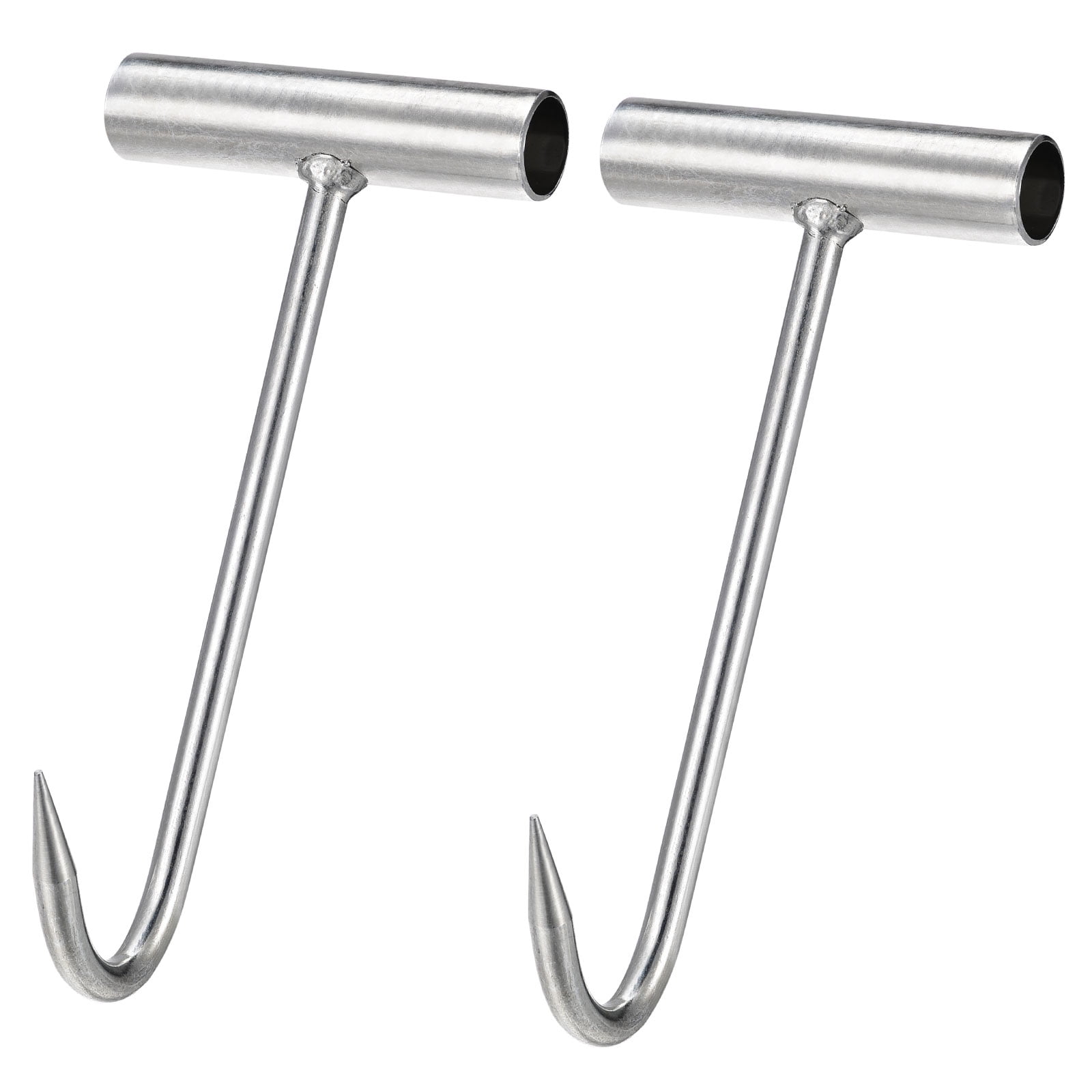 Uxcell 7.5" T-Handle Meat Boning Hook, Iron T Hooks for Butcher Shop ...