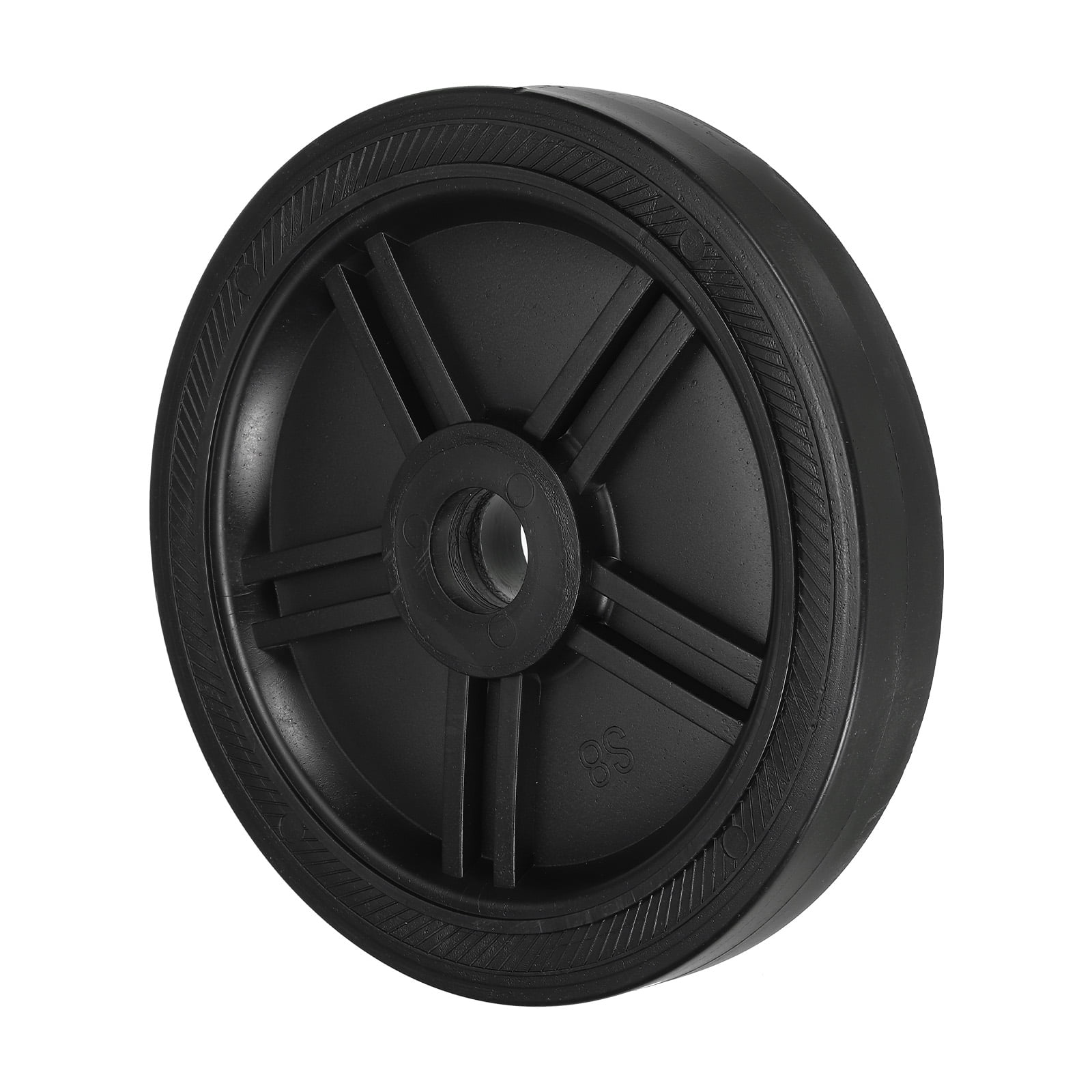 Uxcell 7.5" Universal Air Compressor Wheel with 1" Hole, Black ...