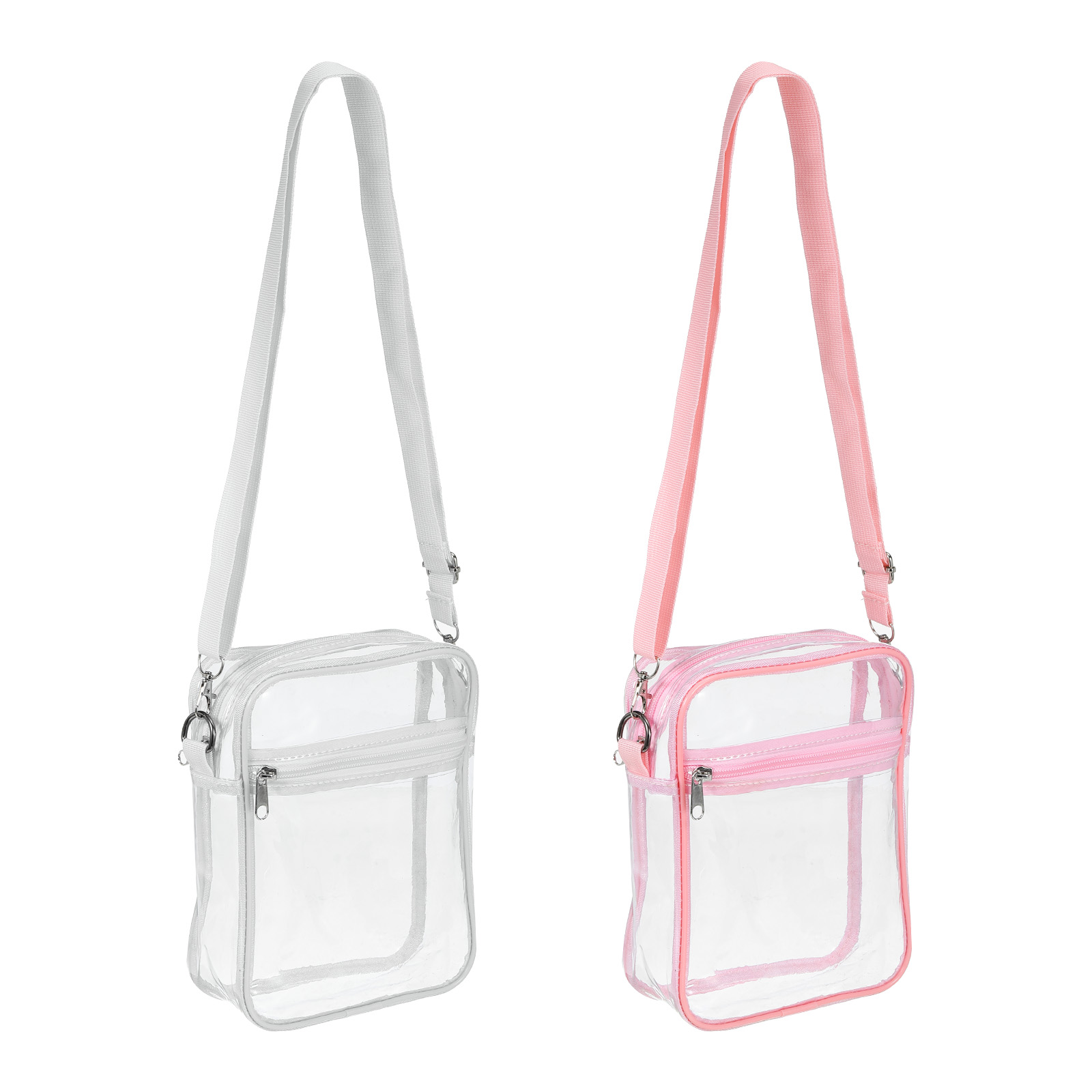 Uxcell 7.5"x6" Stadium Approved PVC Clear Crossbody Purse Bag with ...