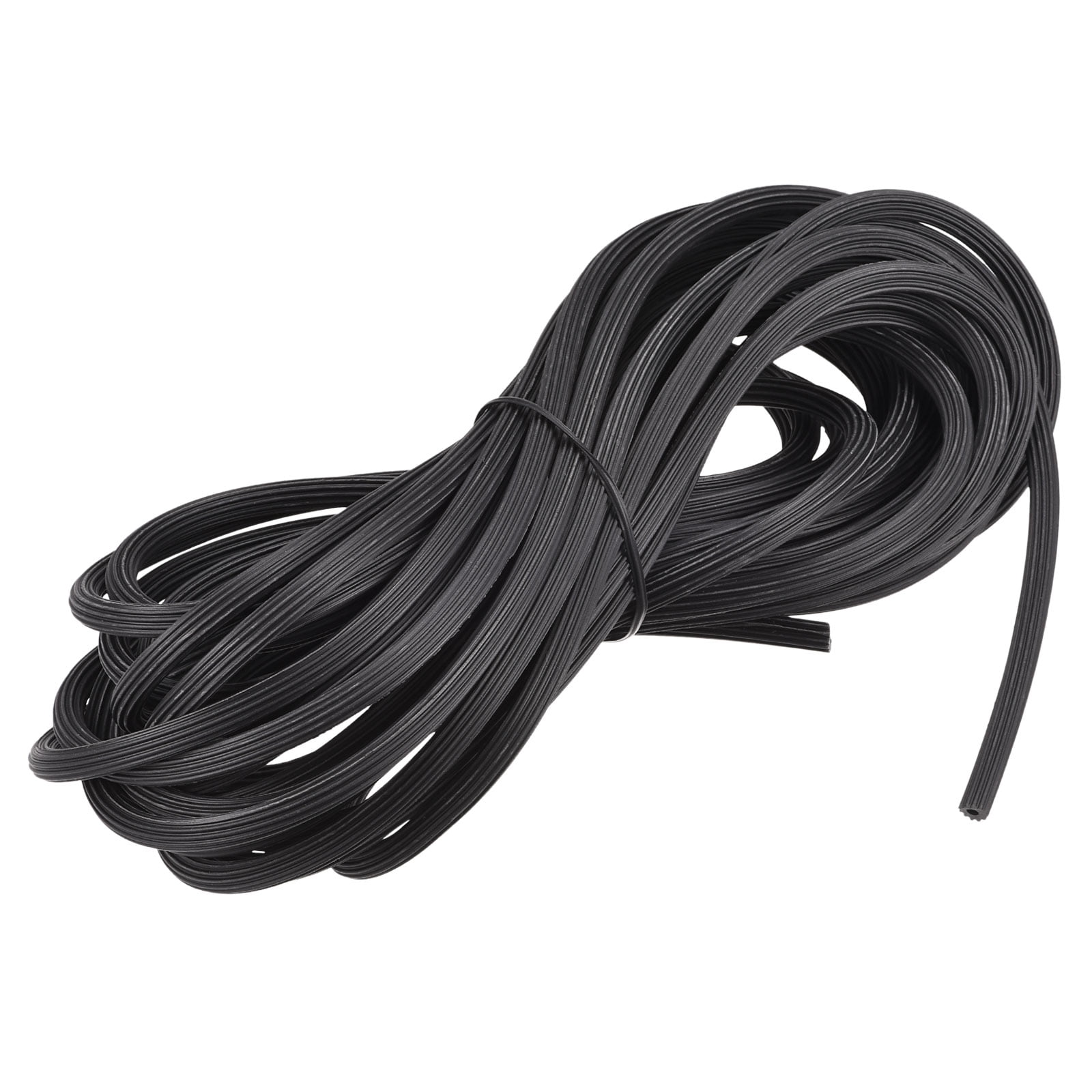 Uxcell 7.5M/24.61Ft Length PVC Screen Spline Retainer, 6mm OD Black 2 ...