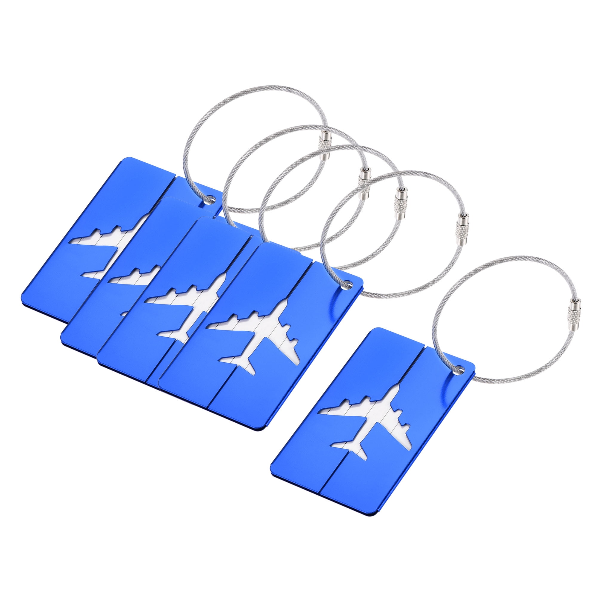 Uxcell 7.5x4.5cm Aluminium Luggage Tag Identifier Card Holder for ...
