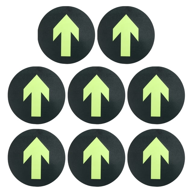 Uxcell 7.7 Inch Glowing Arrow Stickers, Straight Sign Floor Decal ...