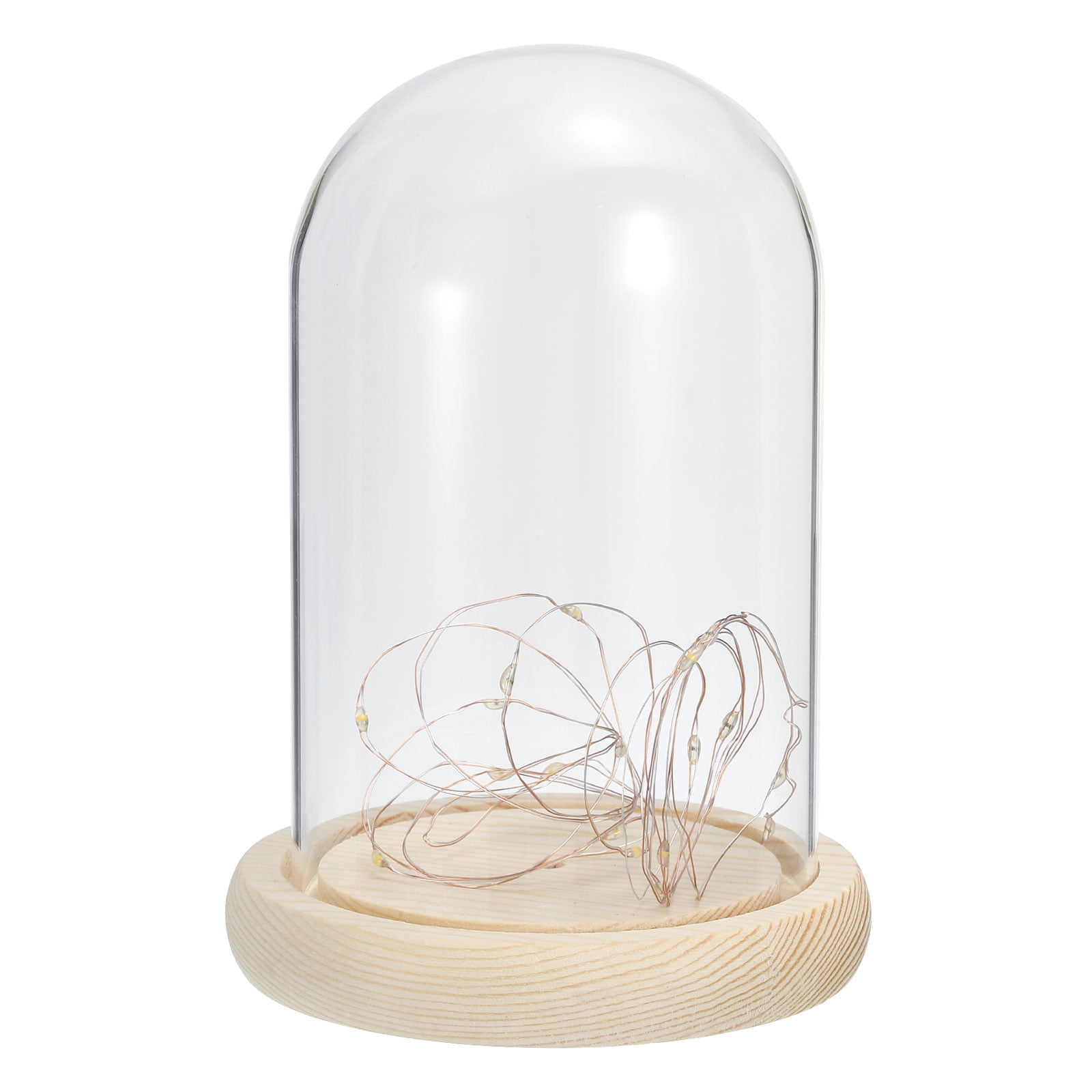 Uxcell 7.7"x3.9" Clear Cloche Glass Dome Glass Bell Jar Display Case ...