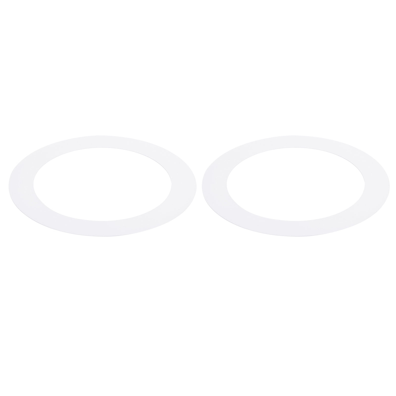 Uxcell 7.8" ID 9.4" OD Goof Rings for Recessed Light Gloss White Goof ...